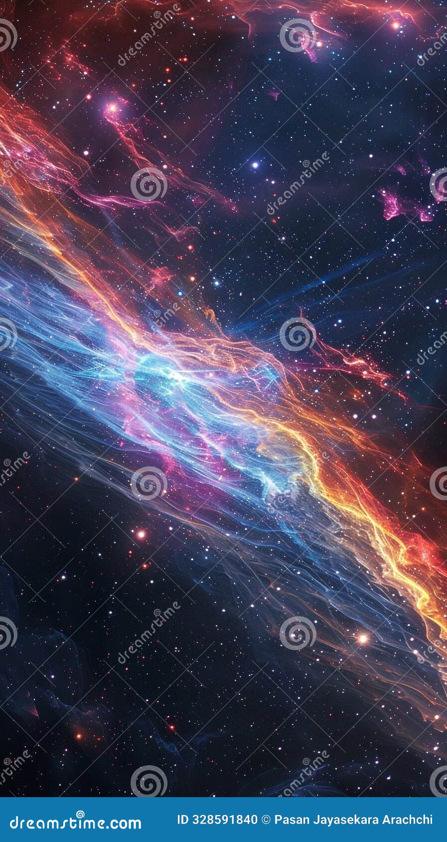 Veil Nebula Remnants In Cosmic Landscape Royalty-Free Stock Image | CartoonDealer.com #328591840