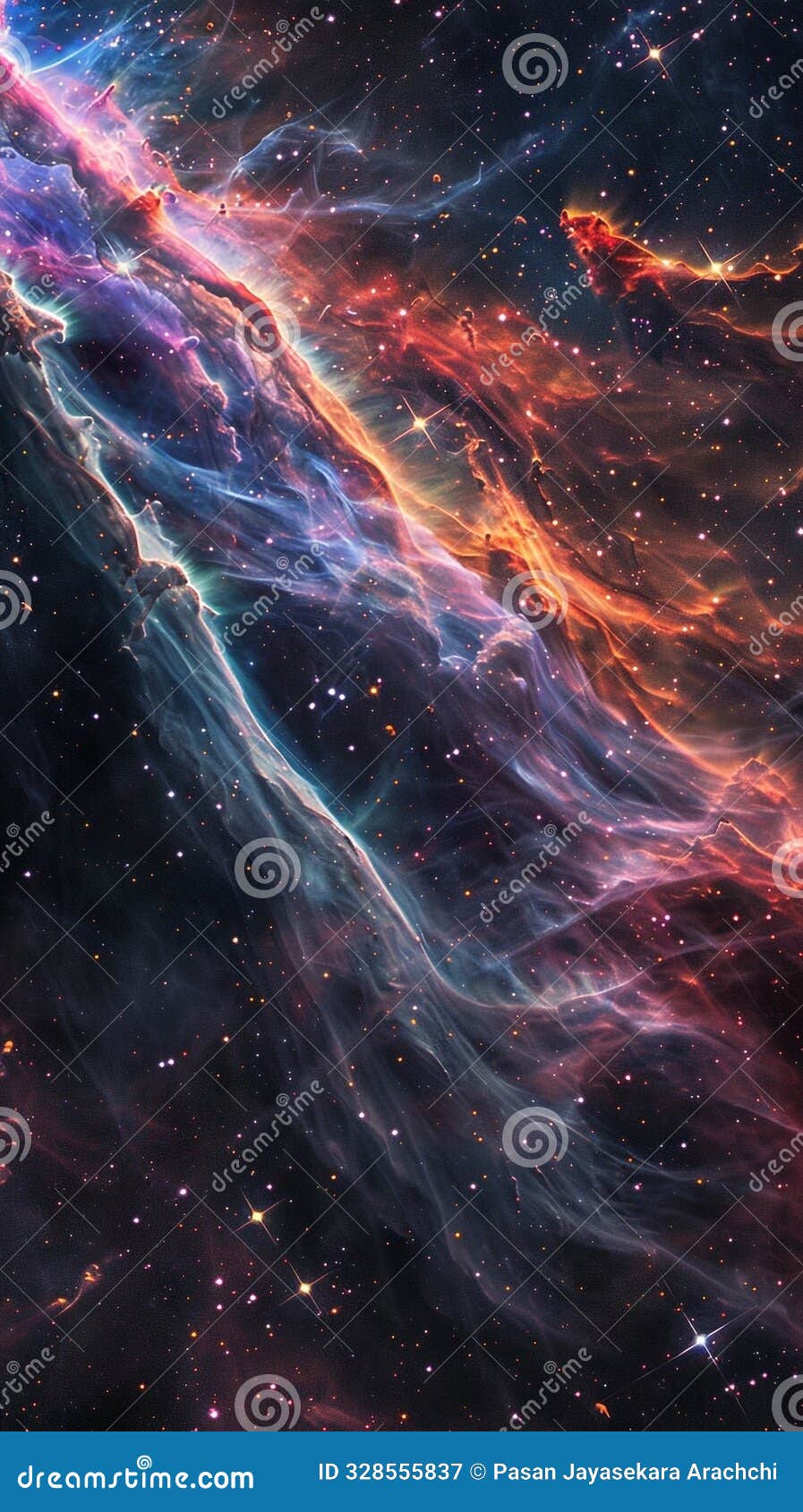 Veil Nebula Reveals Delicate Gas Filaments Stock Image | CartoonDealer ...