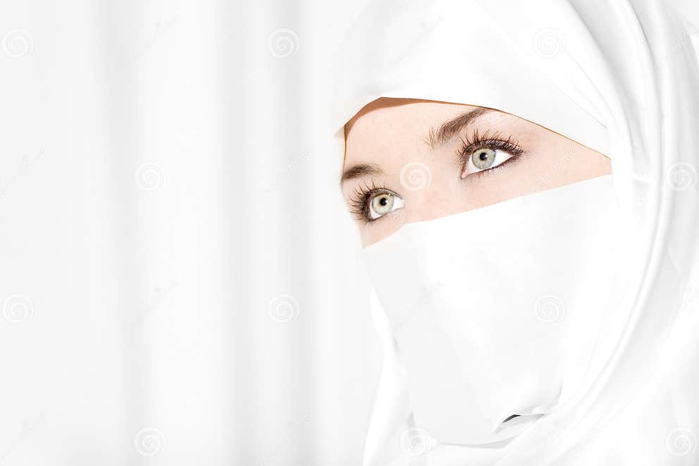 Veiled stock photo. Image of eyes, girl, hide, bright - 1960218