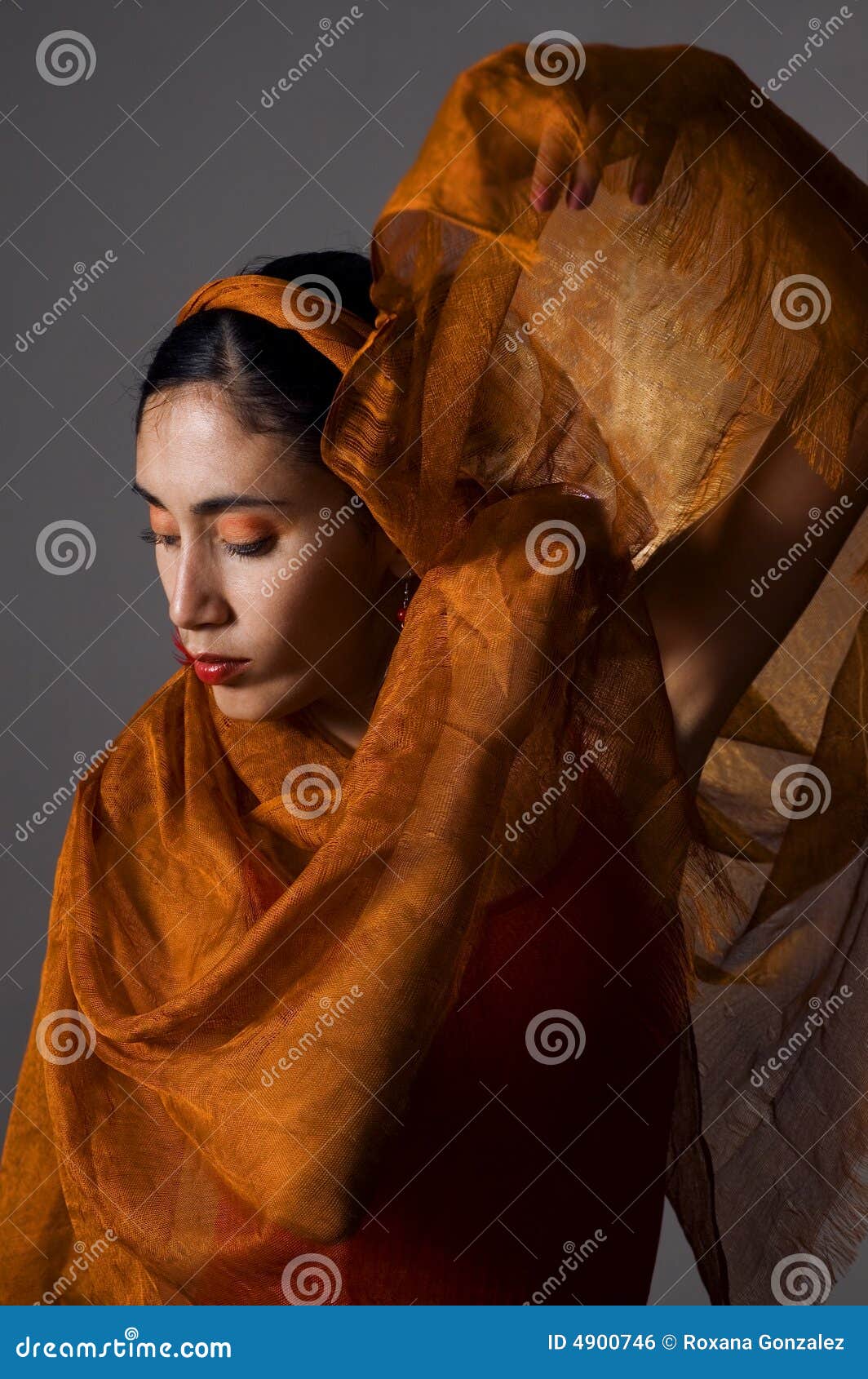 Veiled beauty stock photo. Image of dance, adult, arms - 4900746