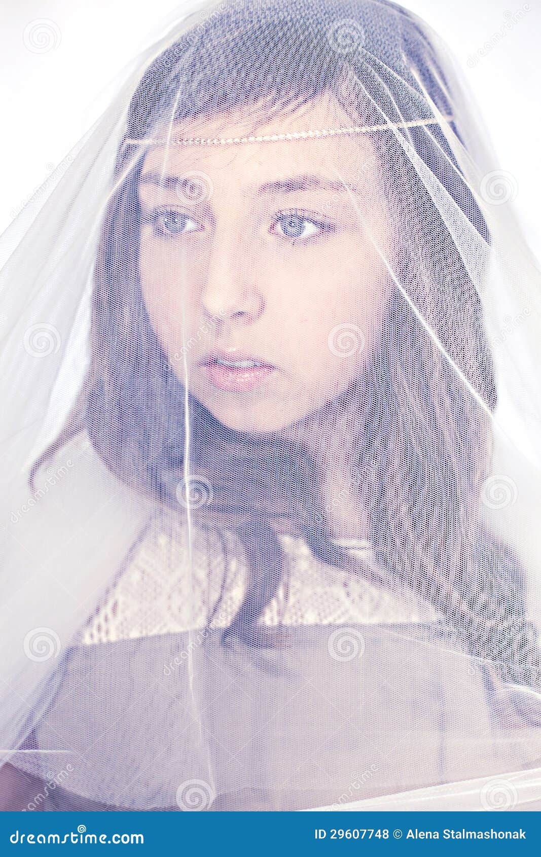 Veiled girl stock photo. Image of ethnic, makeup, lady - 29607748