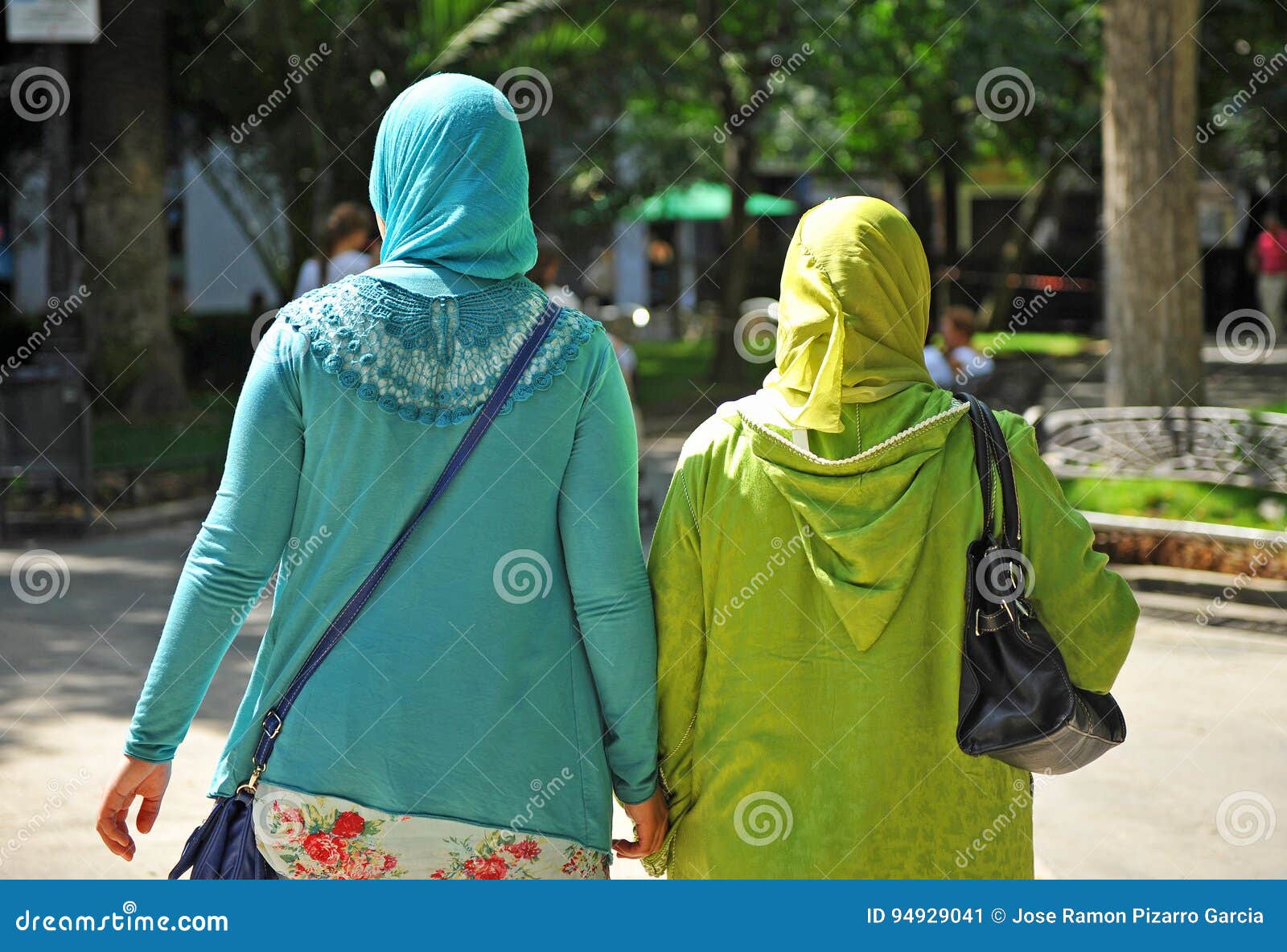 Veiled Muslim women stock image. Image of islamic, manners - 94929041