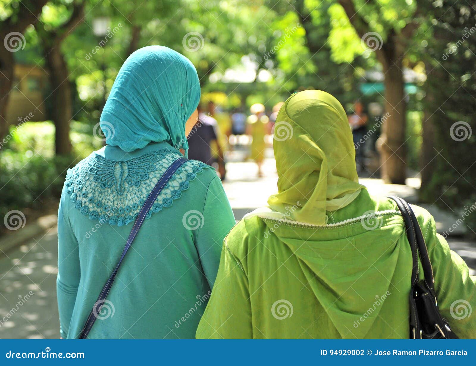 Veiled Muslim women stock photo. Image of arabic, muslims - 94929002