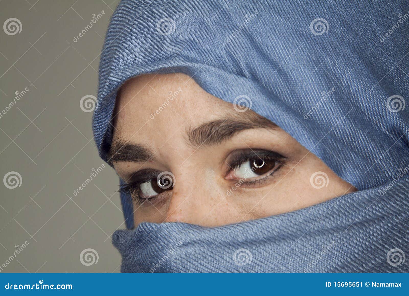 Veiled woman stock image. Image of accessory, afghan - 15695651