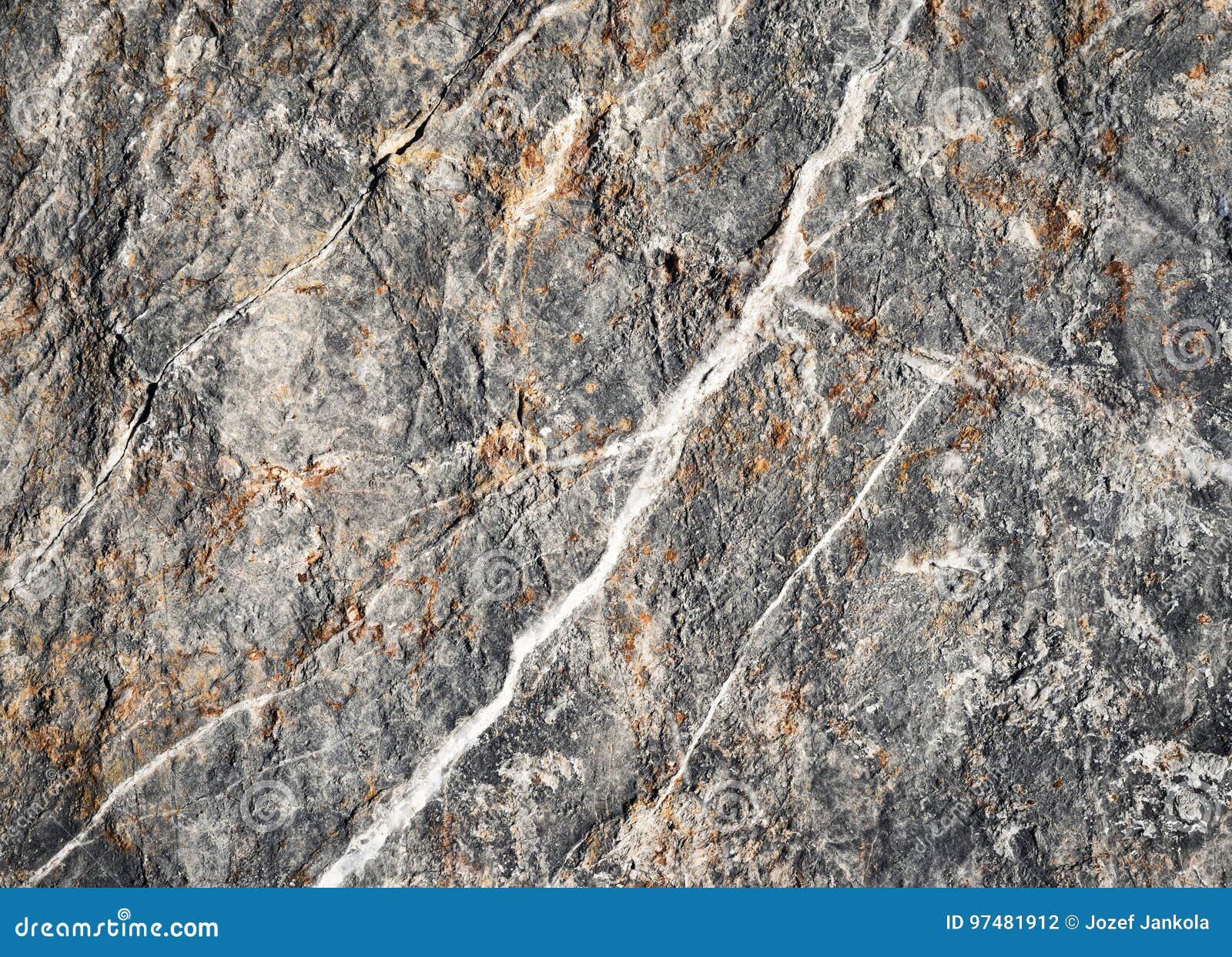 Vein of Quartz on Limestone Gray Stock Photo - Image of mineral, design ...