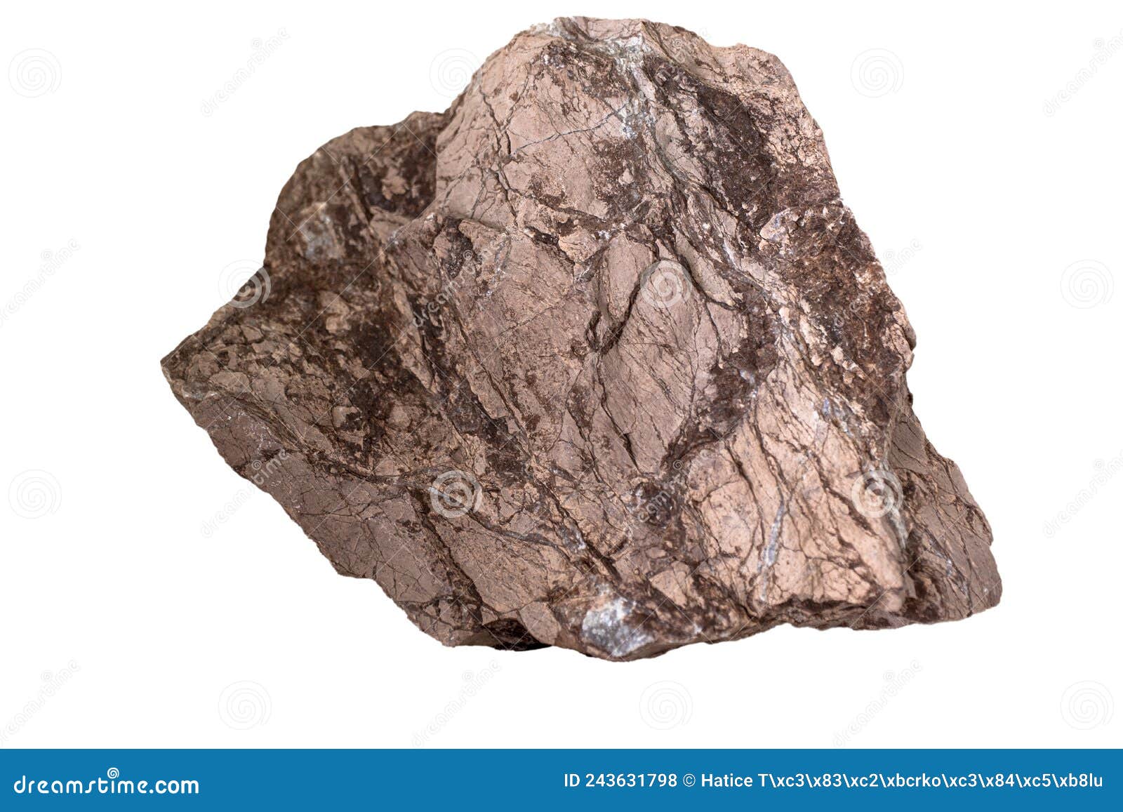 Andesite Altered On Hydrothermal Alteration Zone With Pyrite And ...