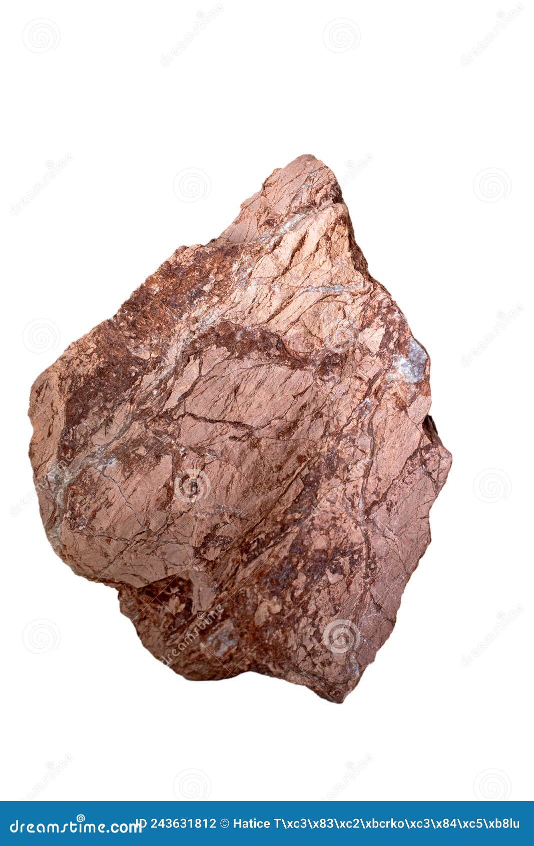 Andesite Altered On Hydrothermal Alteration Zone With Pyrite And ...