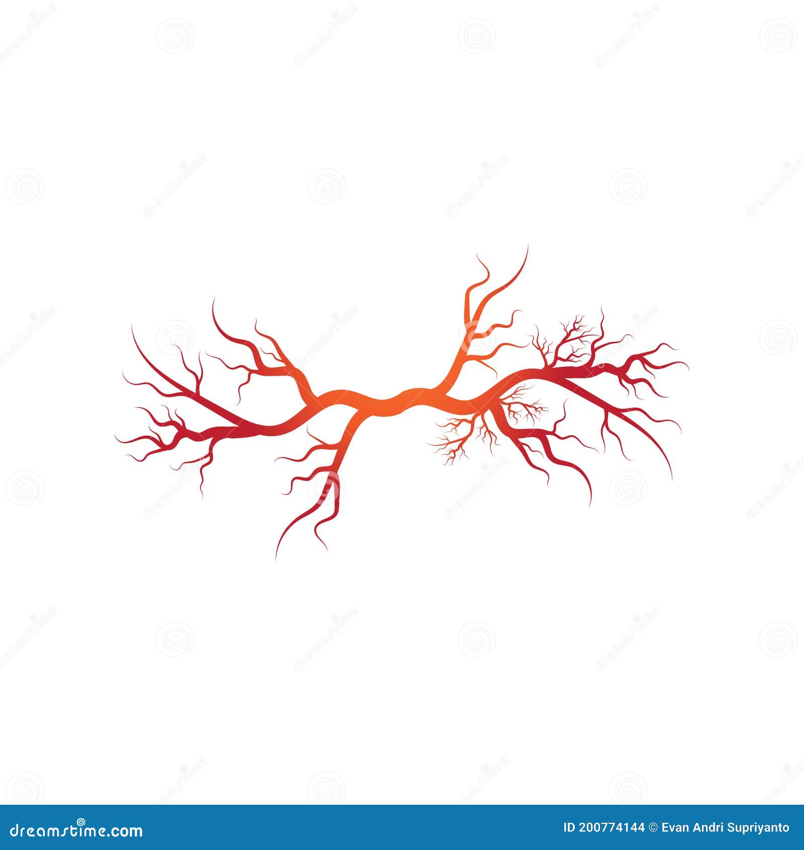 Veins Logo Template Vector Symbol Stock Vector - Illustration of ...