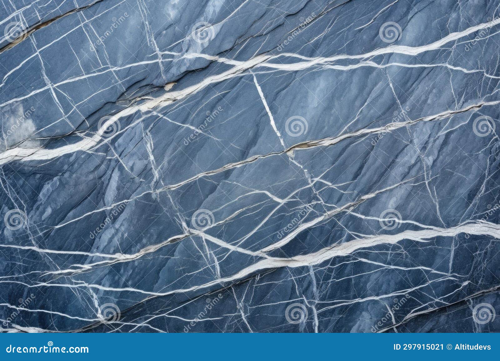 Veins in a Slab of Rich Blue Slate Stock Image - Image of rock ...