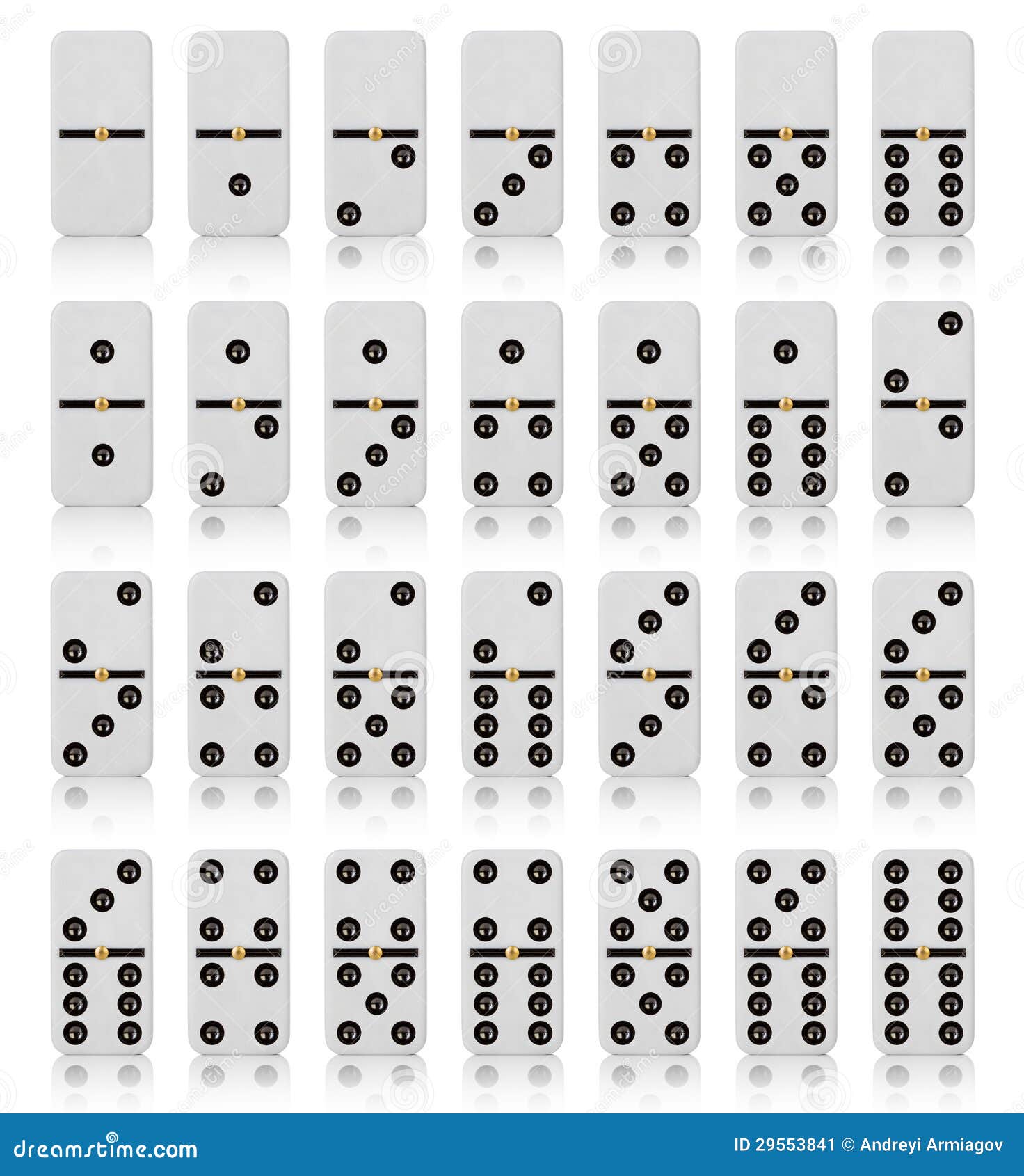 Veintiocho dominós stock de ilustración. Ilustración de foto - 29553841