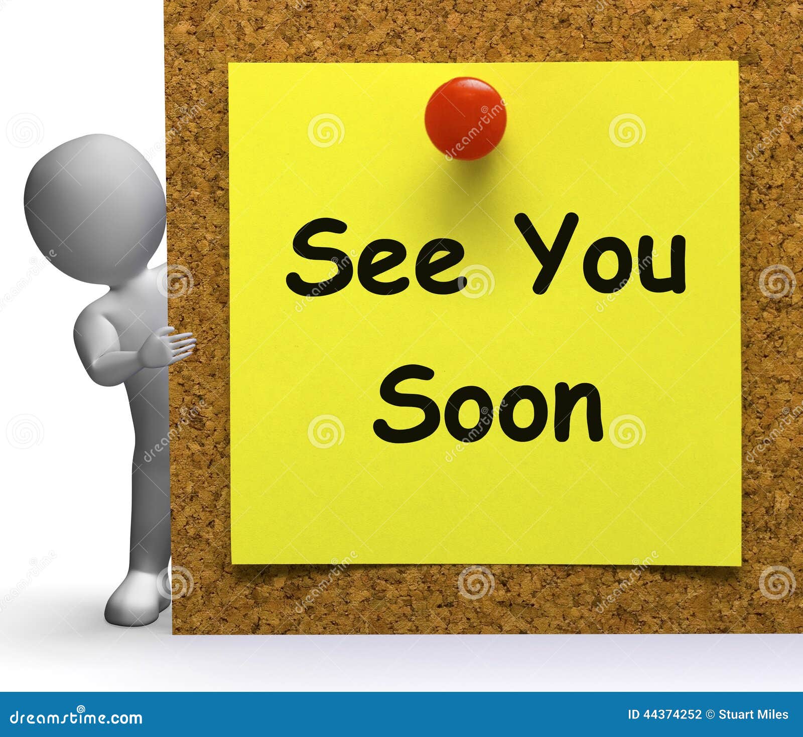 Veja Que Você Significa Logo Adeus E Adeus Ilustração Stock ...