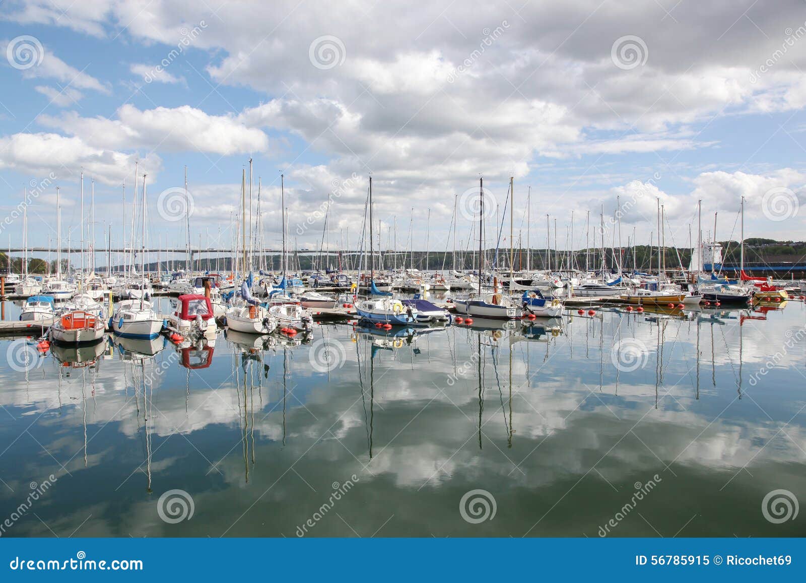 Vejle Fjord with the Harbor in Denmark Editorial Image - Image of ...