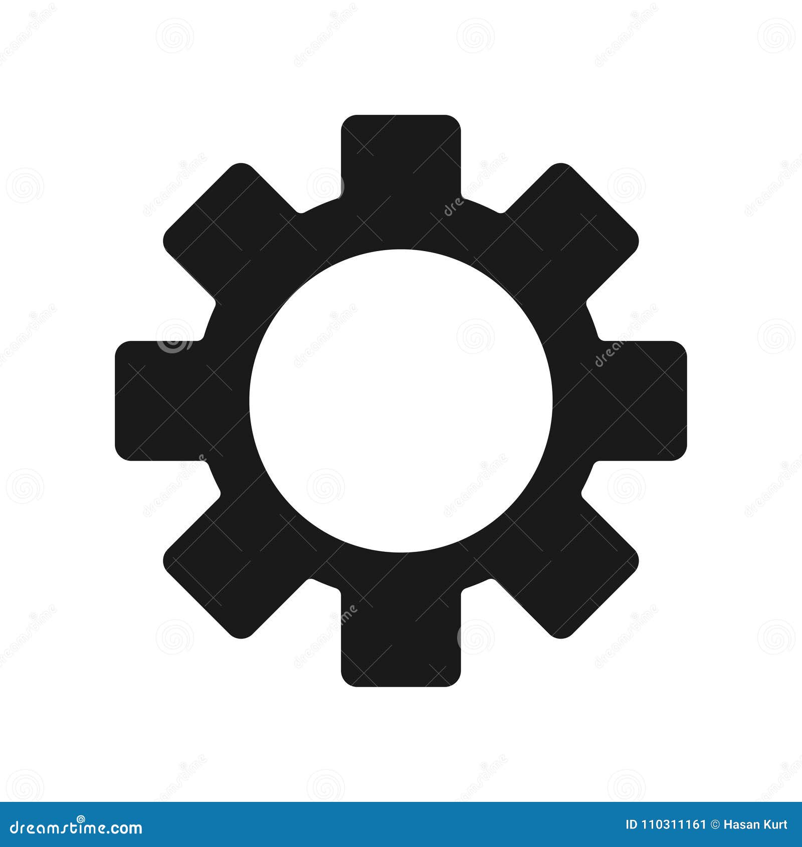 Vektor Del Símbolo Del Engranaje Ilustración del Vector - Ilustración ...