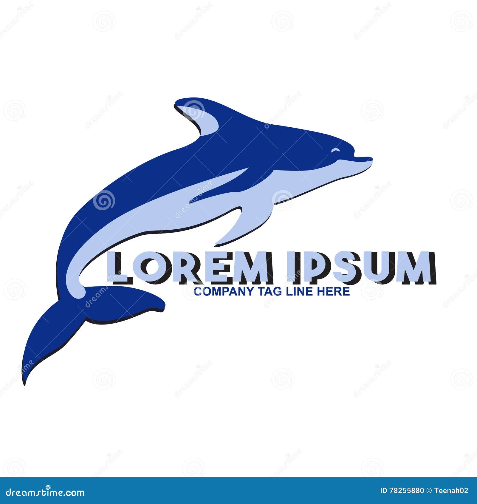 Vektor-Delphin-Logo vektor abbildung. Illustration von hintergrund ...