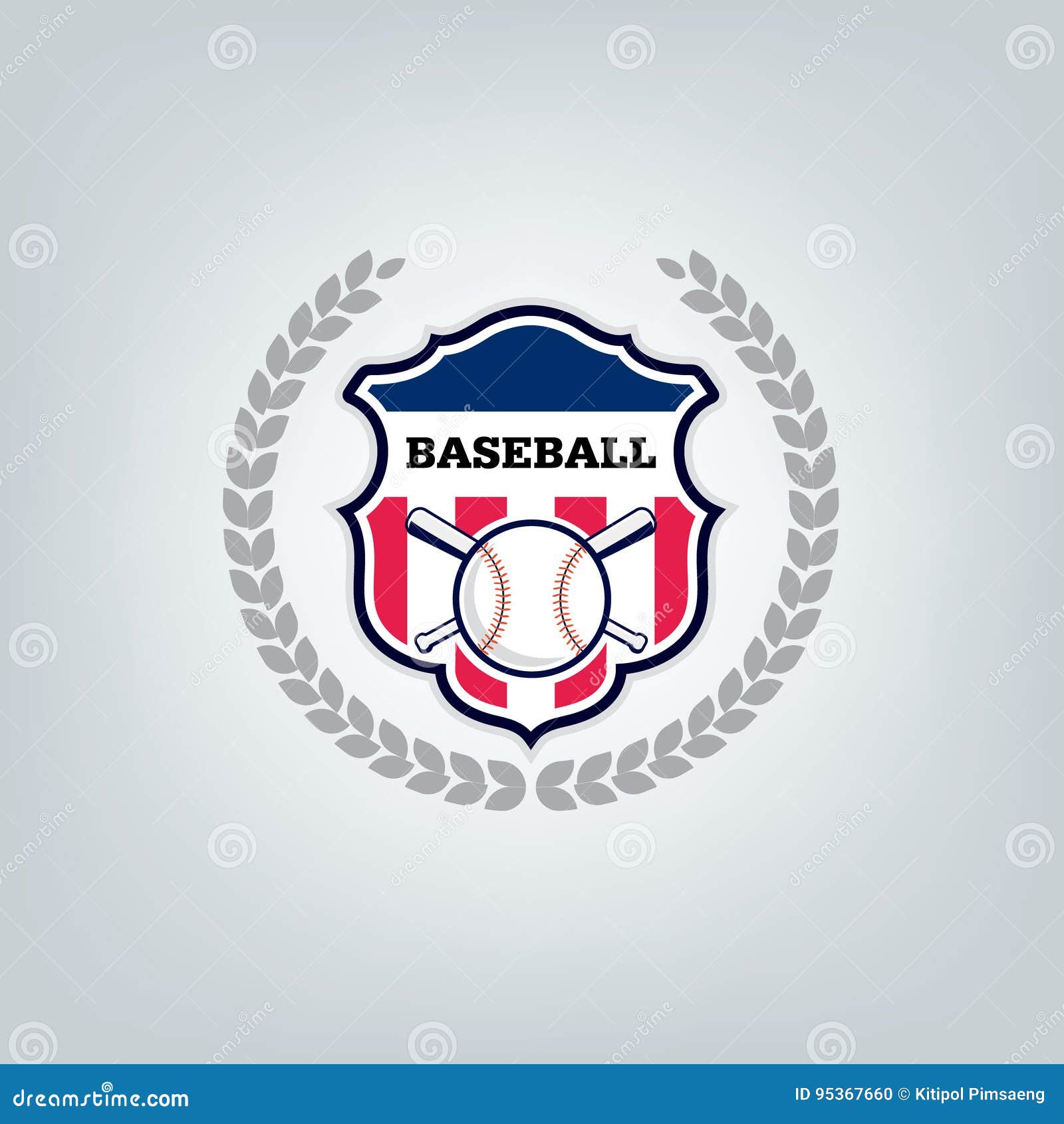 Vektor Des Baseballsportteamlogos Vektor Abbildung - Illustration von ...