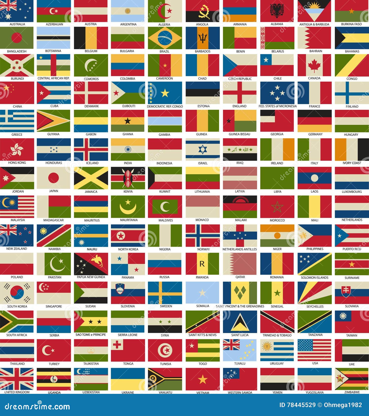 Vektor Des Staatsflagge-Symbol-Illustrators Vektor Abbildung ...