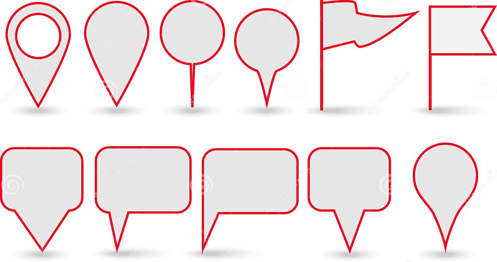 Vektor Ein Standorte Text Baloons Vektor Abbildung - Illustration von ...