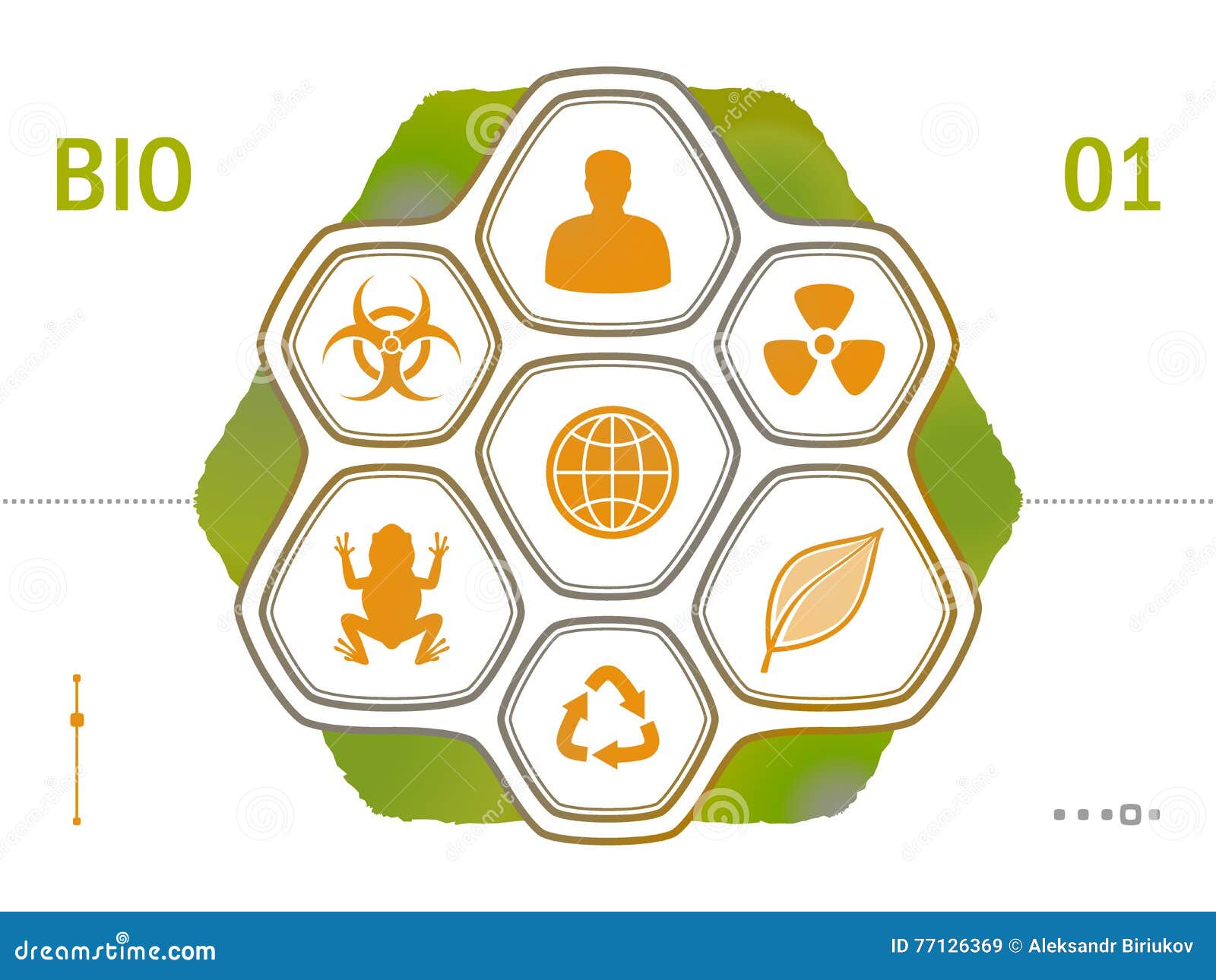 Vektor-flache Ikonen - Biologie Stock Abbildung - Illustration von ...