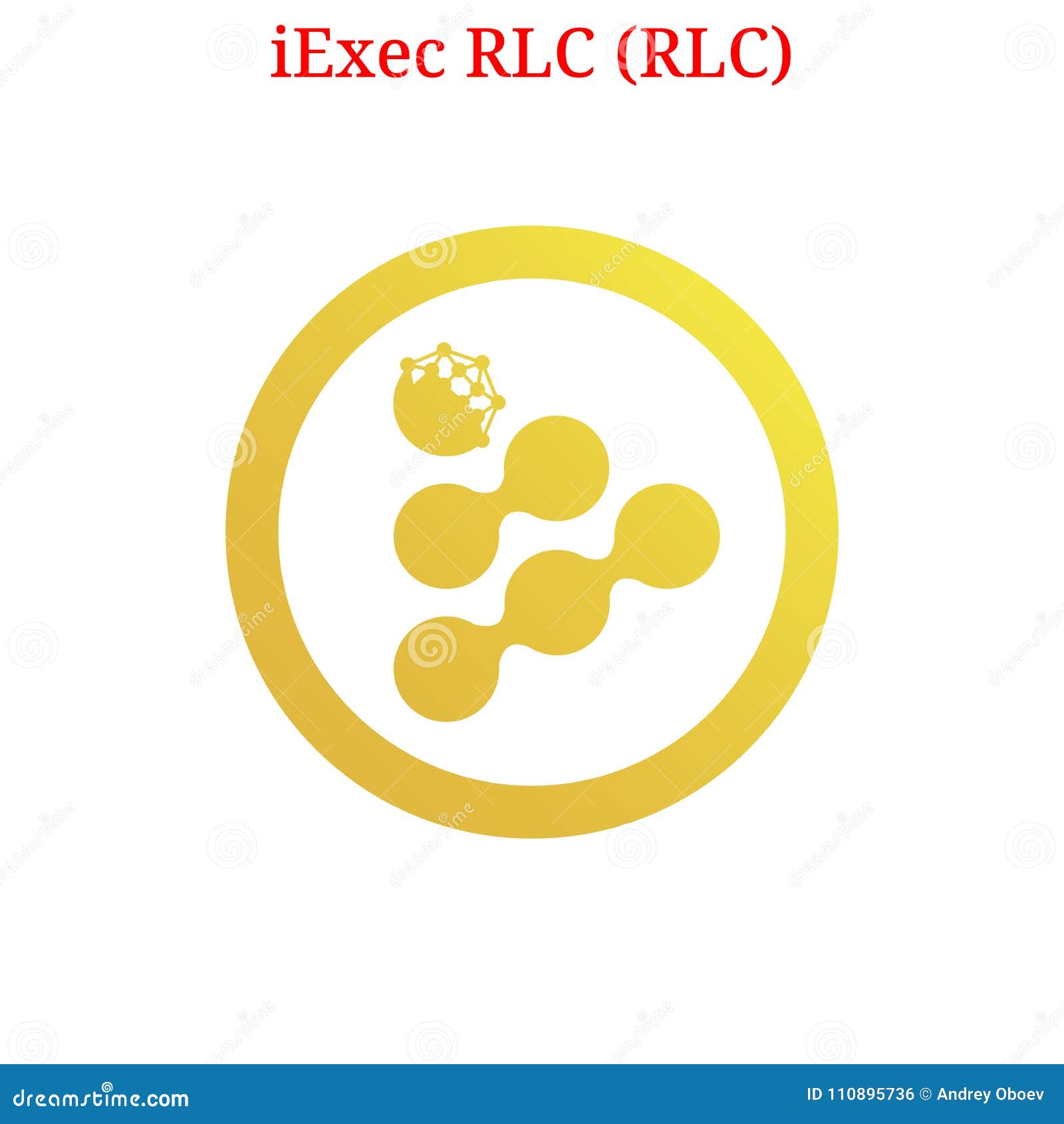 Vektor iExec RLC RLC Logo vektor abbildung. Illustration von flach ...