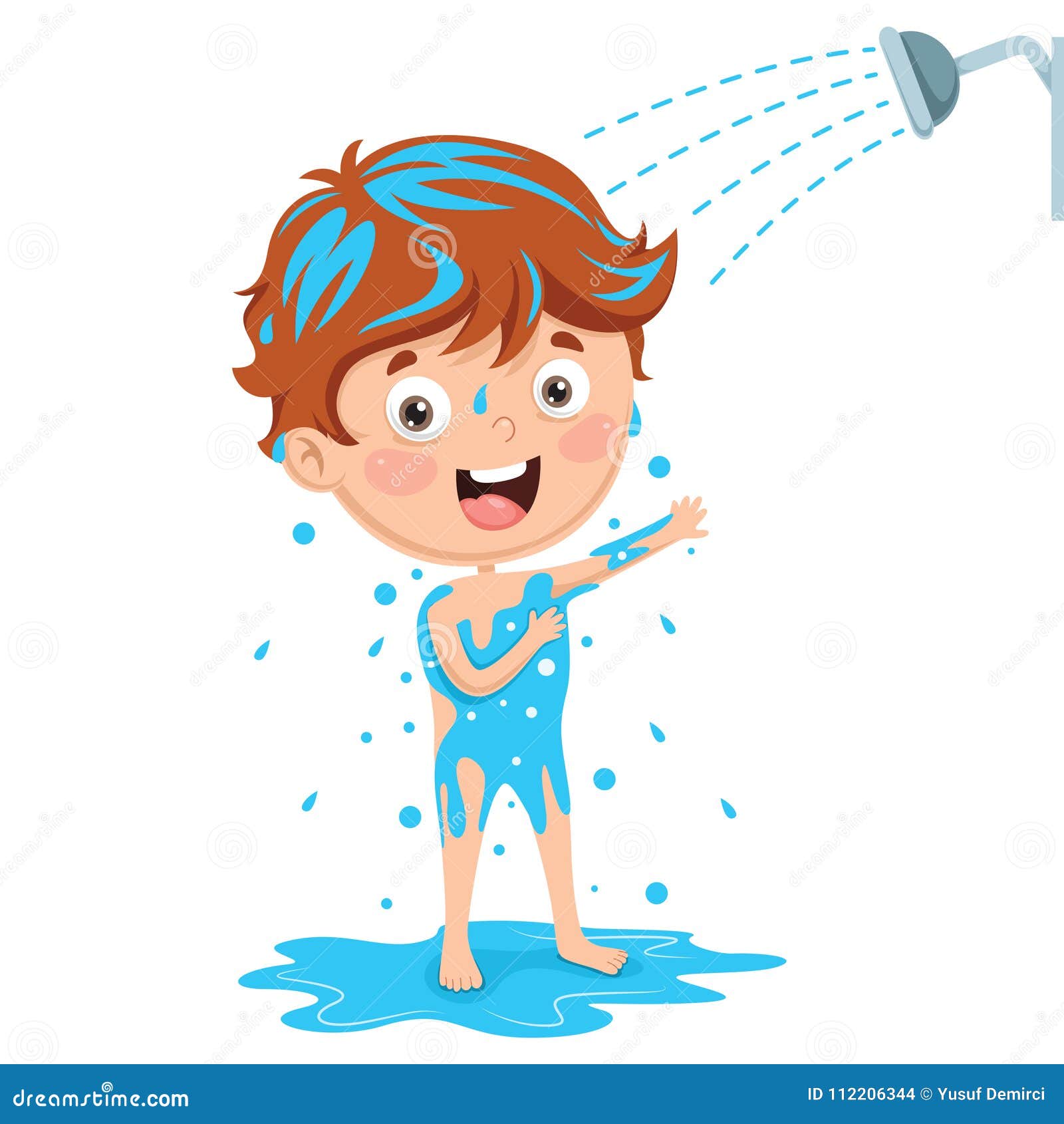 Vektor-Illustration Des Kinderbadens Vektor Abbildung - Illustration ...