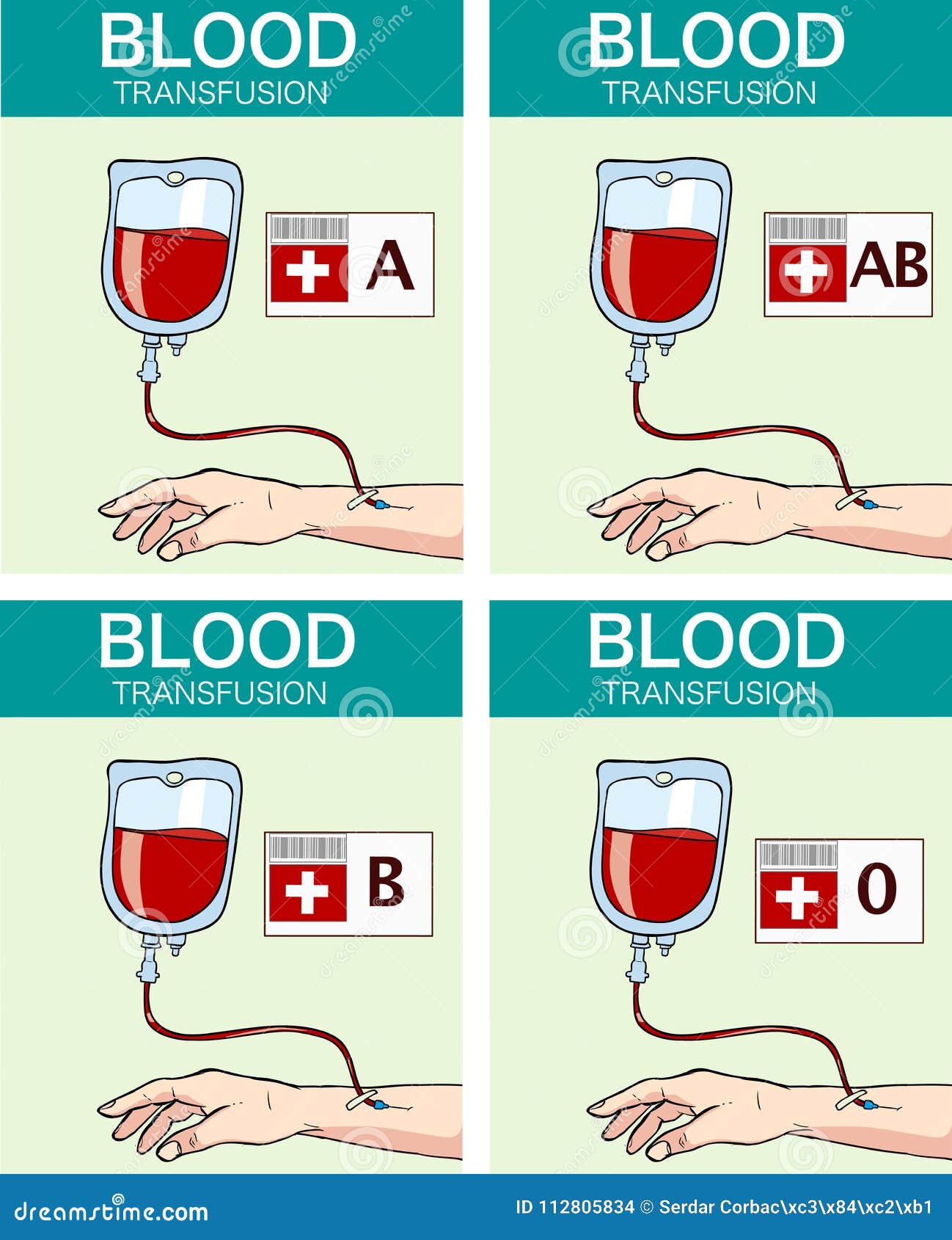 VEKTOR-ILLUSTRATION EINER BLUTTRANSFUSION Vektor Abbildung ...