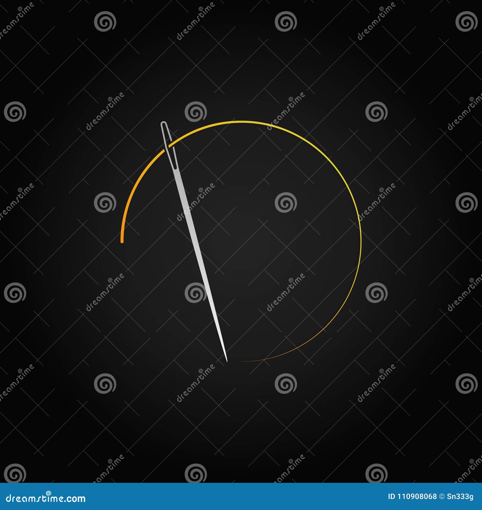 Vektor-Konzeptikone Der Nadel Bunte Oder Logoelement Vektor Abbildung ...