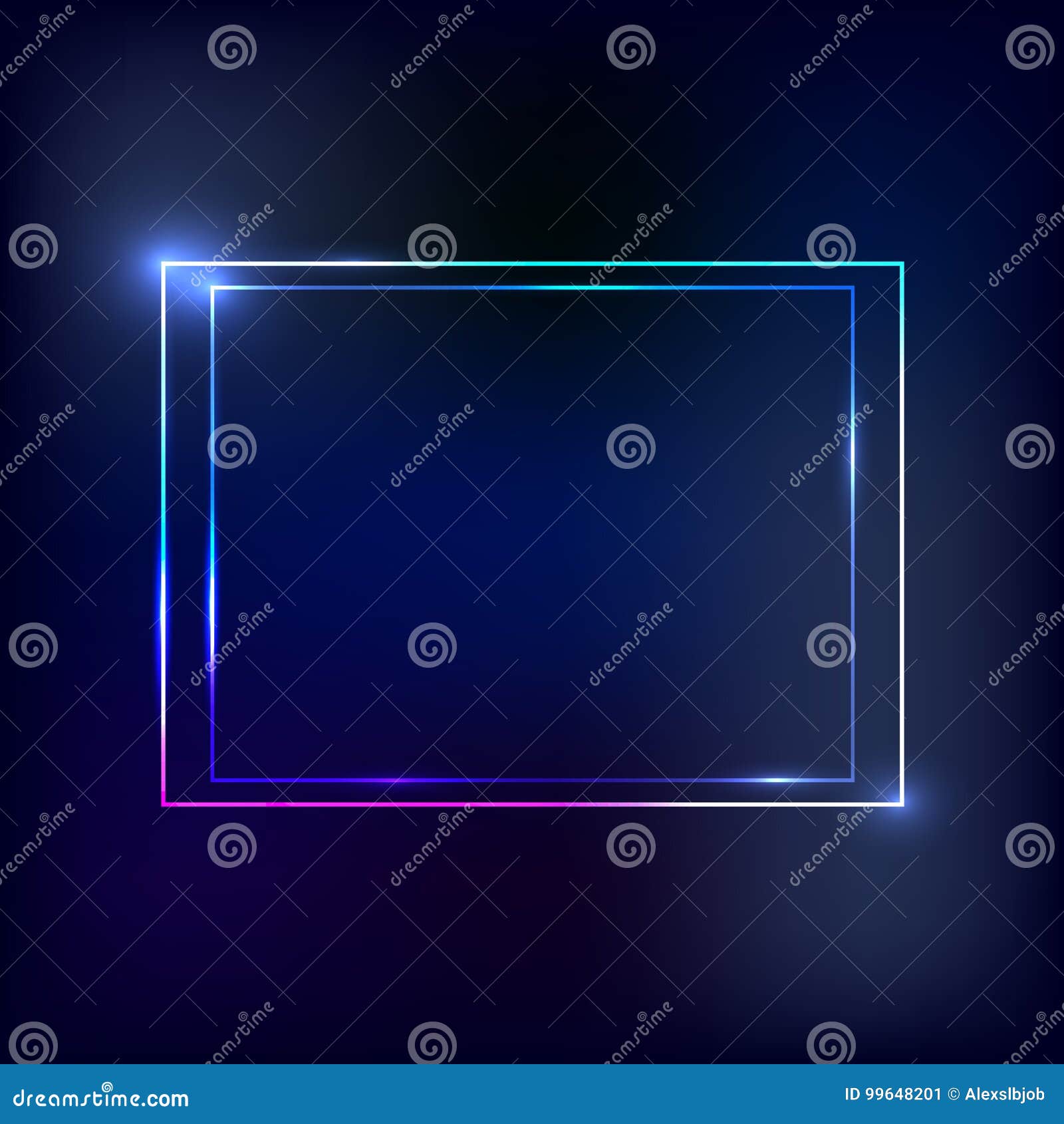 Vektor-Neon-Rahmen stock abbildung. Illustration von bunt - 99648201