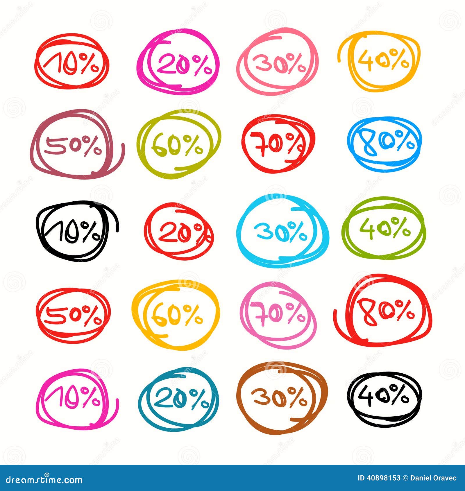 Vektor-Rabatt-Aufkleber, Aufkleber Vektor Abbildung - Illustration von ...