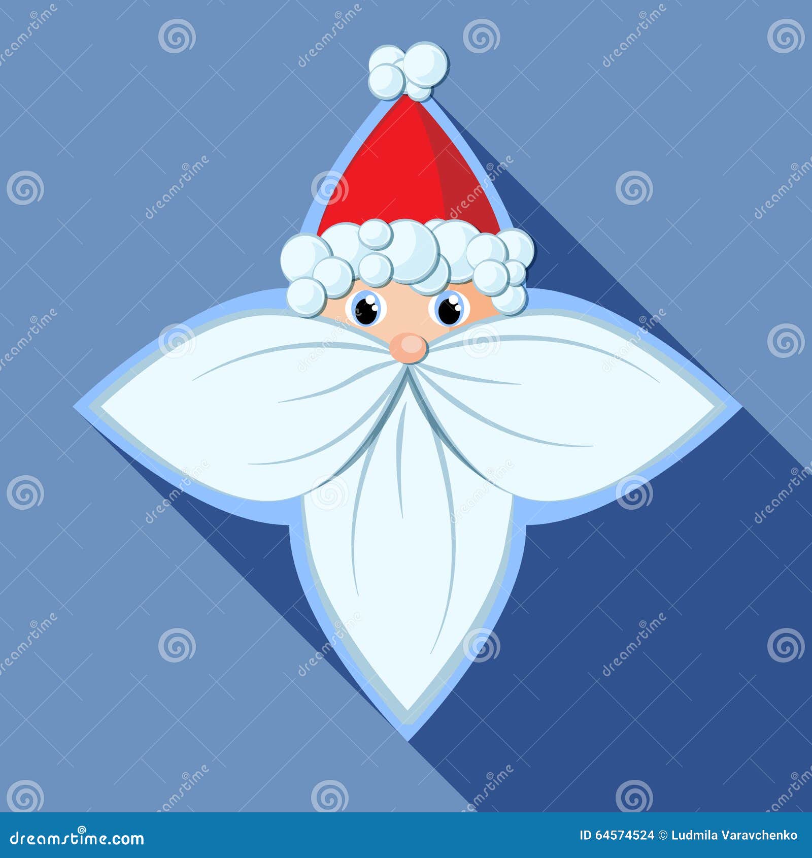 Vektor-Santa Claus-Stern vektor abbildung. Illustration von flach ...