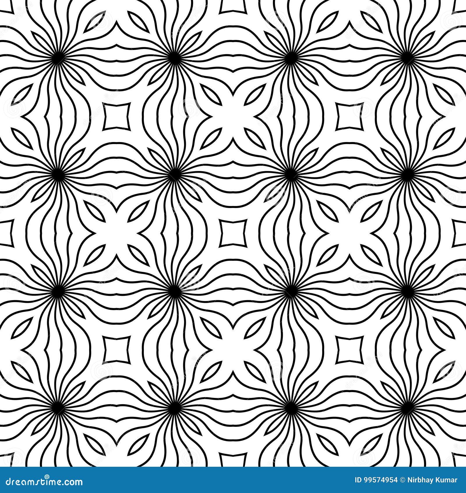 Vektor SCHWARZES WEISSES MUSTER-DESIGN Vektor Abbildung - Illustration ...