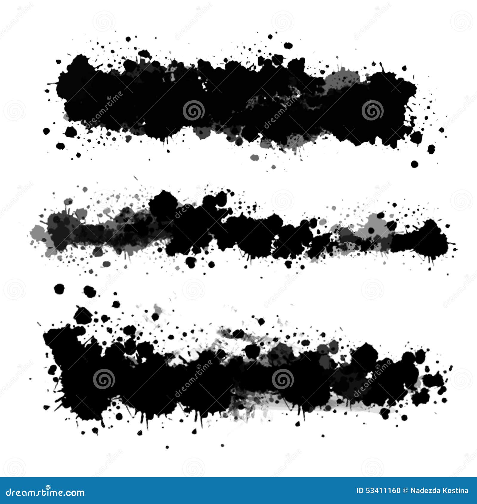 Vektor-transparente Flecken Eingestellt Vektor Abbildung - Illustration ...