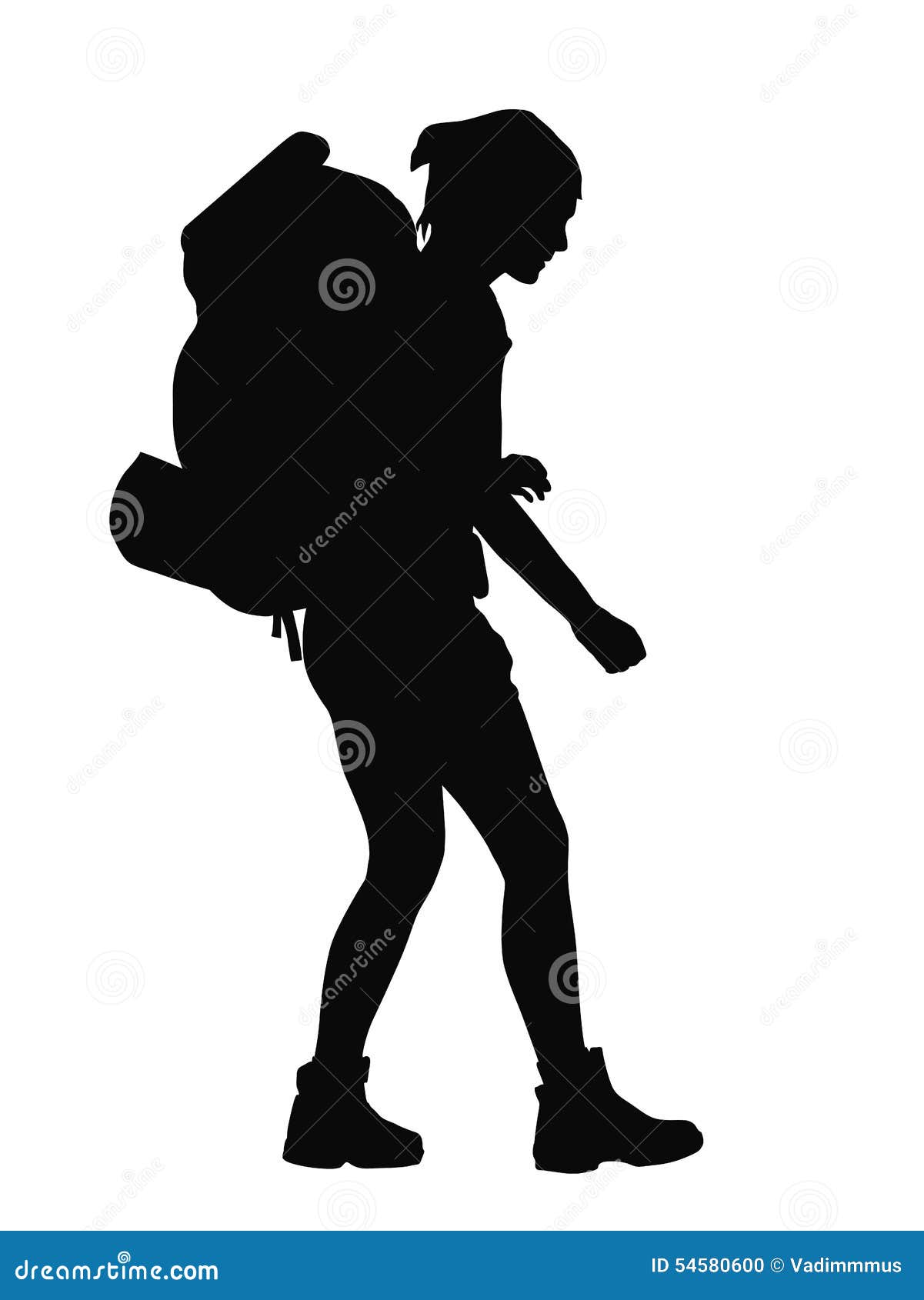 Vektor-Wanderer vektor abbildung. Illustration von auslegung - 54580600