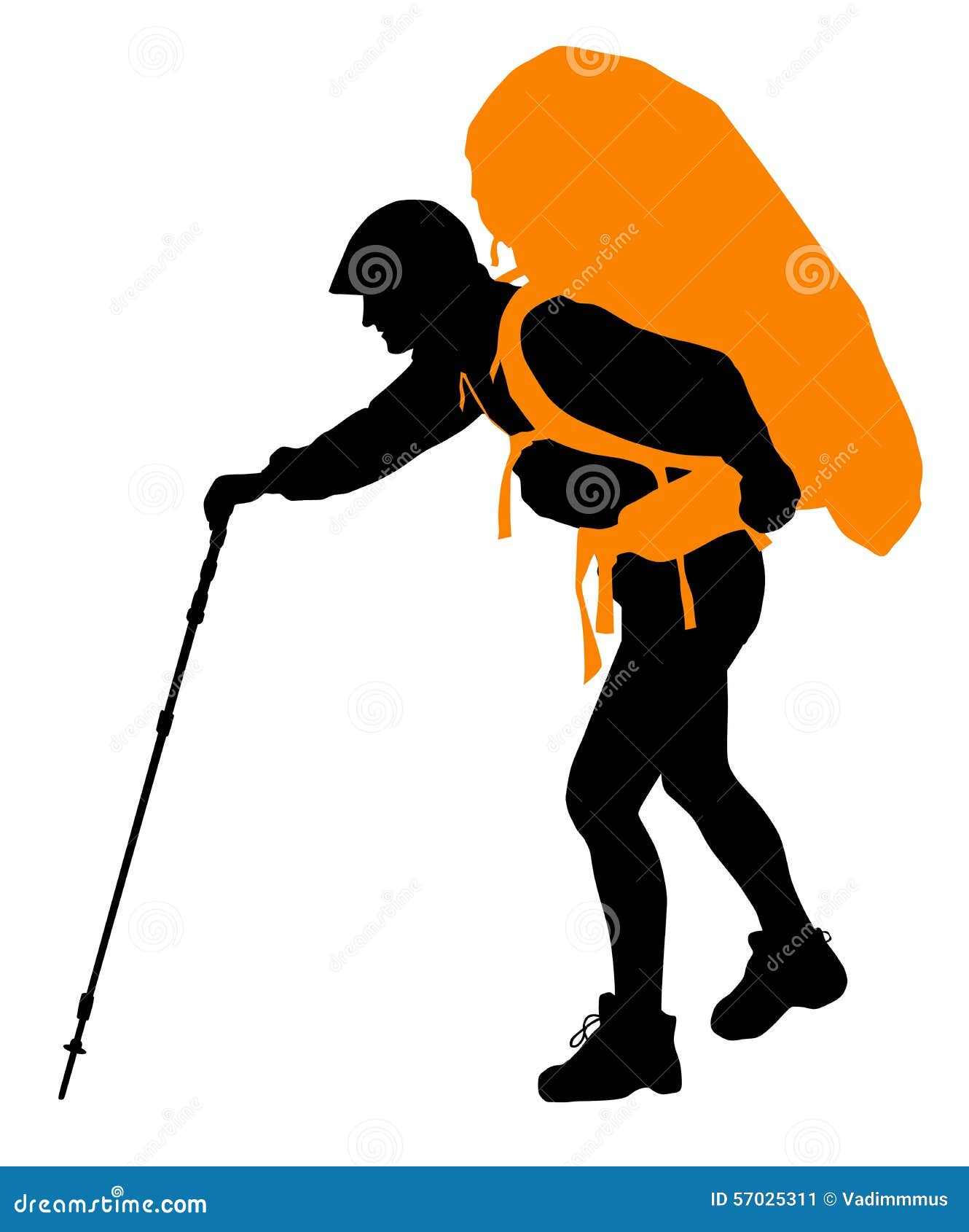 Vektor-Wanderer vektor abbildung. Illustration von auslegung - 57025311