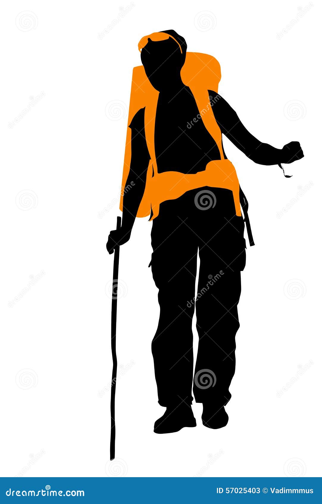 Vektor-Wanderer vektor abbildung. Illustration von herausforderung ...