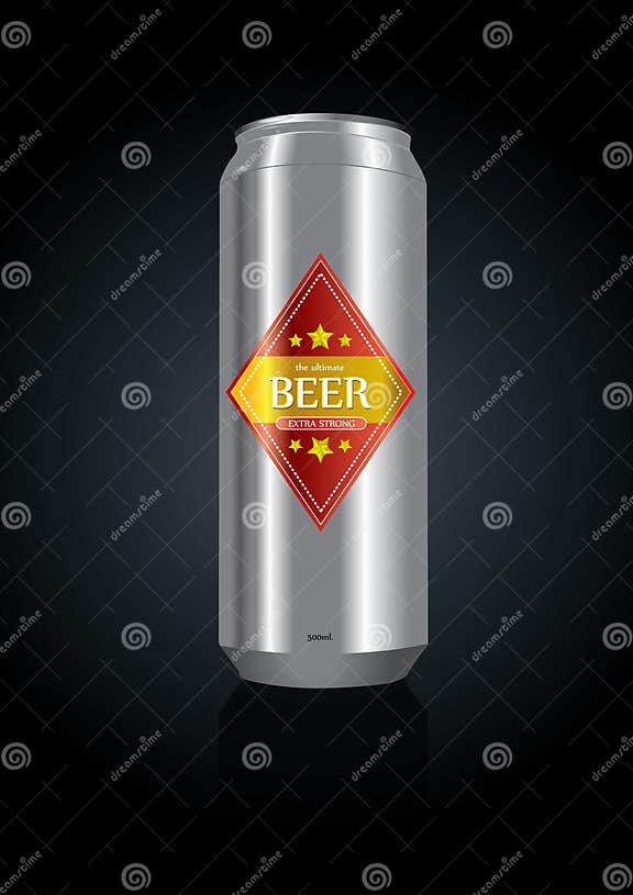 Vektorabbildung Einer Bierdose Vektor Abbildung - Illustration von ...