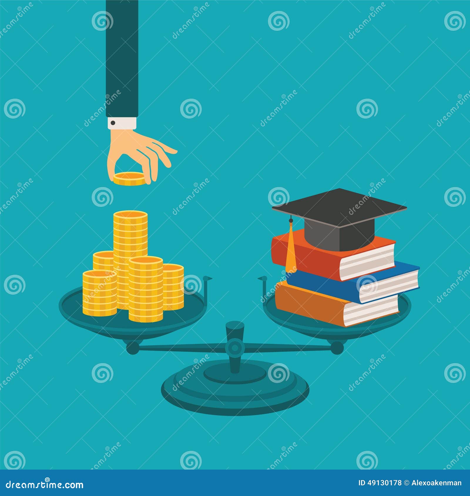 Vektorbegrepp Av Investeringen I Utbildning Vektor Illustrationer ...