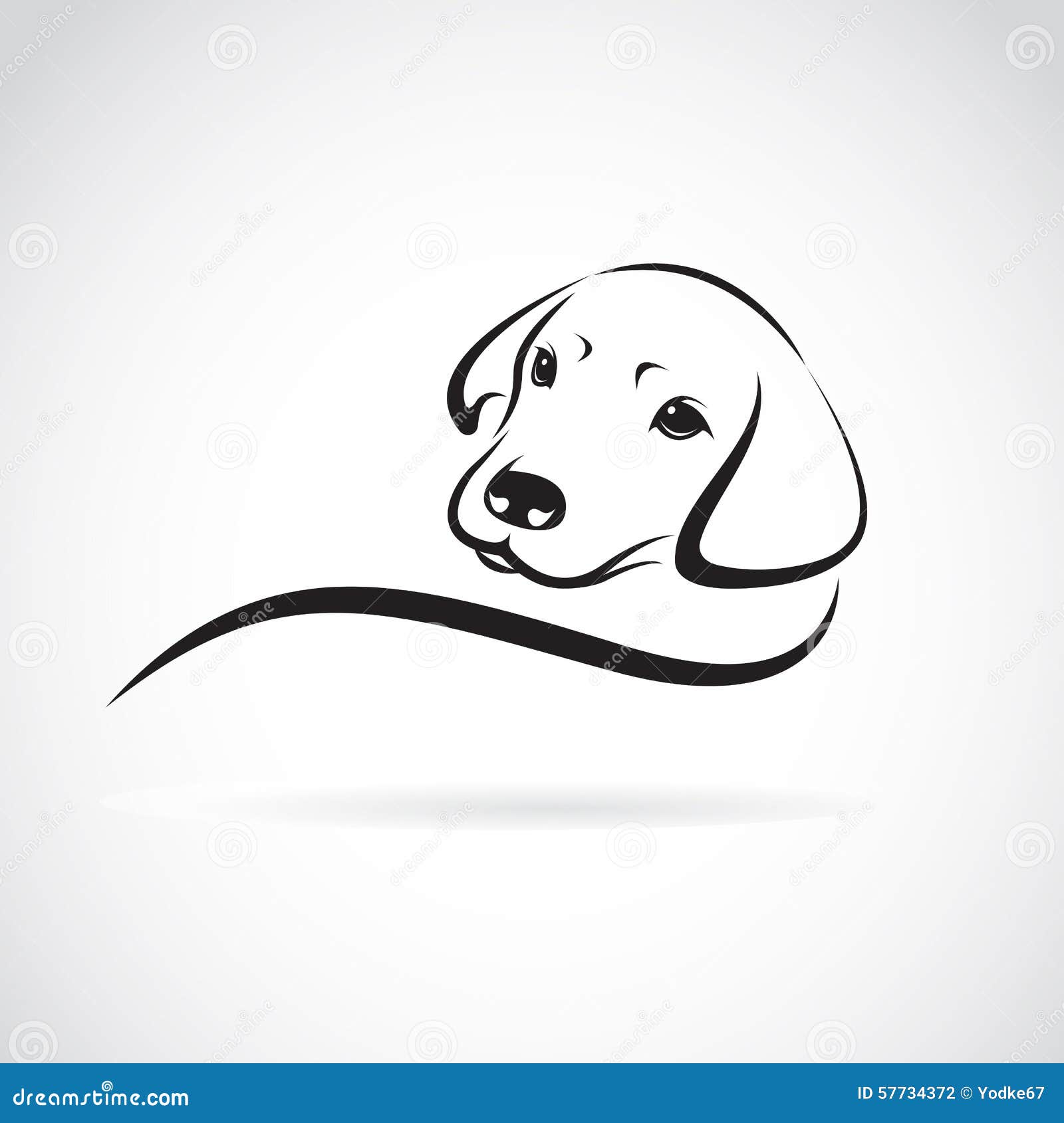 Vektorbild Av En Hund Labrador Vektor Illustrationer - Illustration av ...