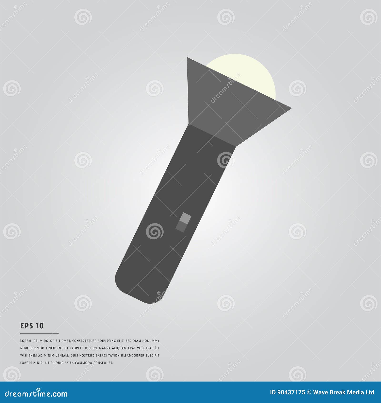 Vektorbild der Fackel vektor abbildung. Illustration von konzept - 90437175