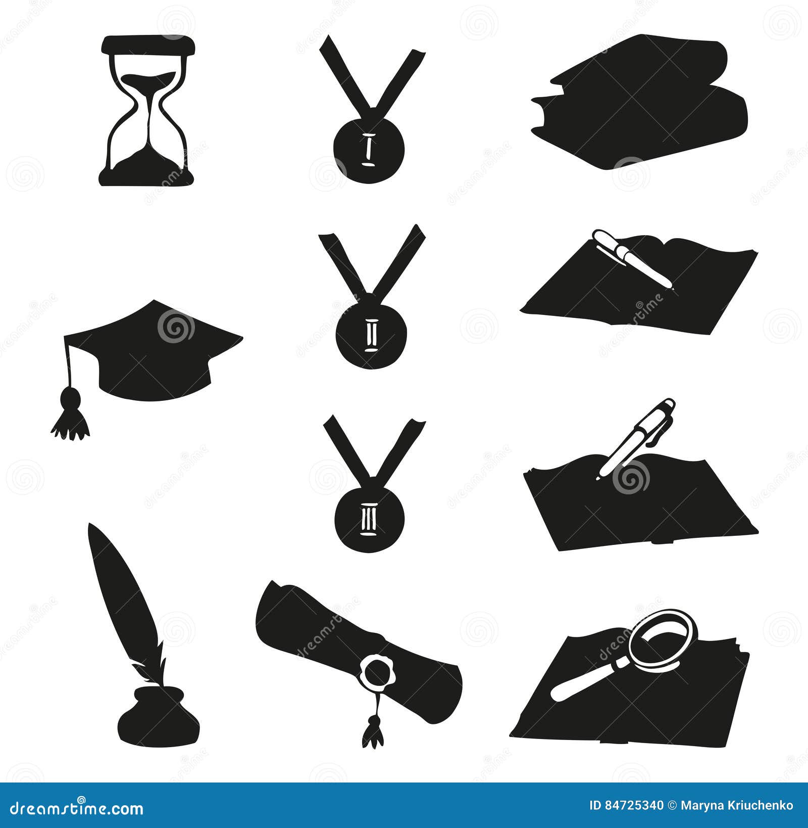 Vektorbildzeichen Der Bildung Vektor Abbildung - Illustration von ikone ...