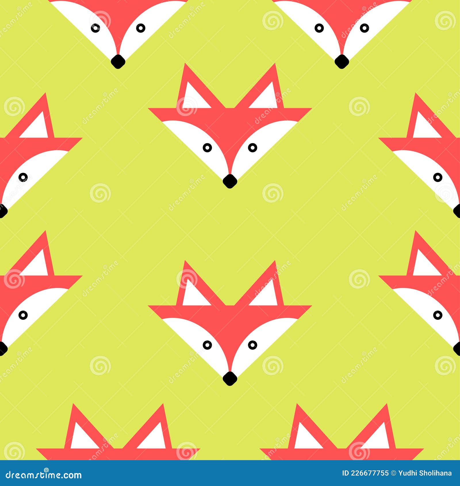 Vektordesign Einer Wolf Muster Flache Abbildung Vektor Abbildung ...