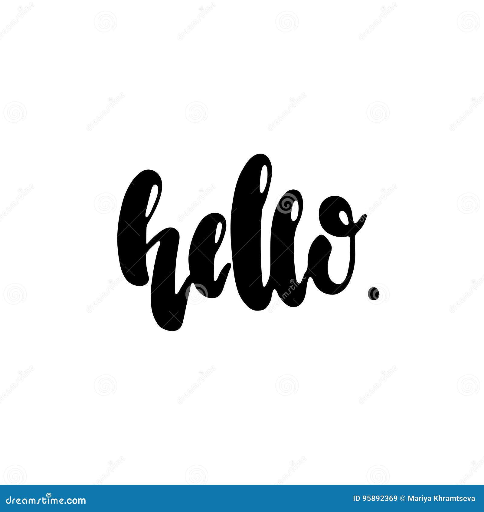 Vektorhallo Hand Gezeichnet Vektor Abbildung - Illustration von hallo ...