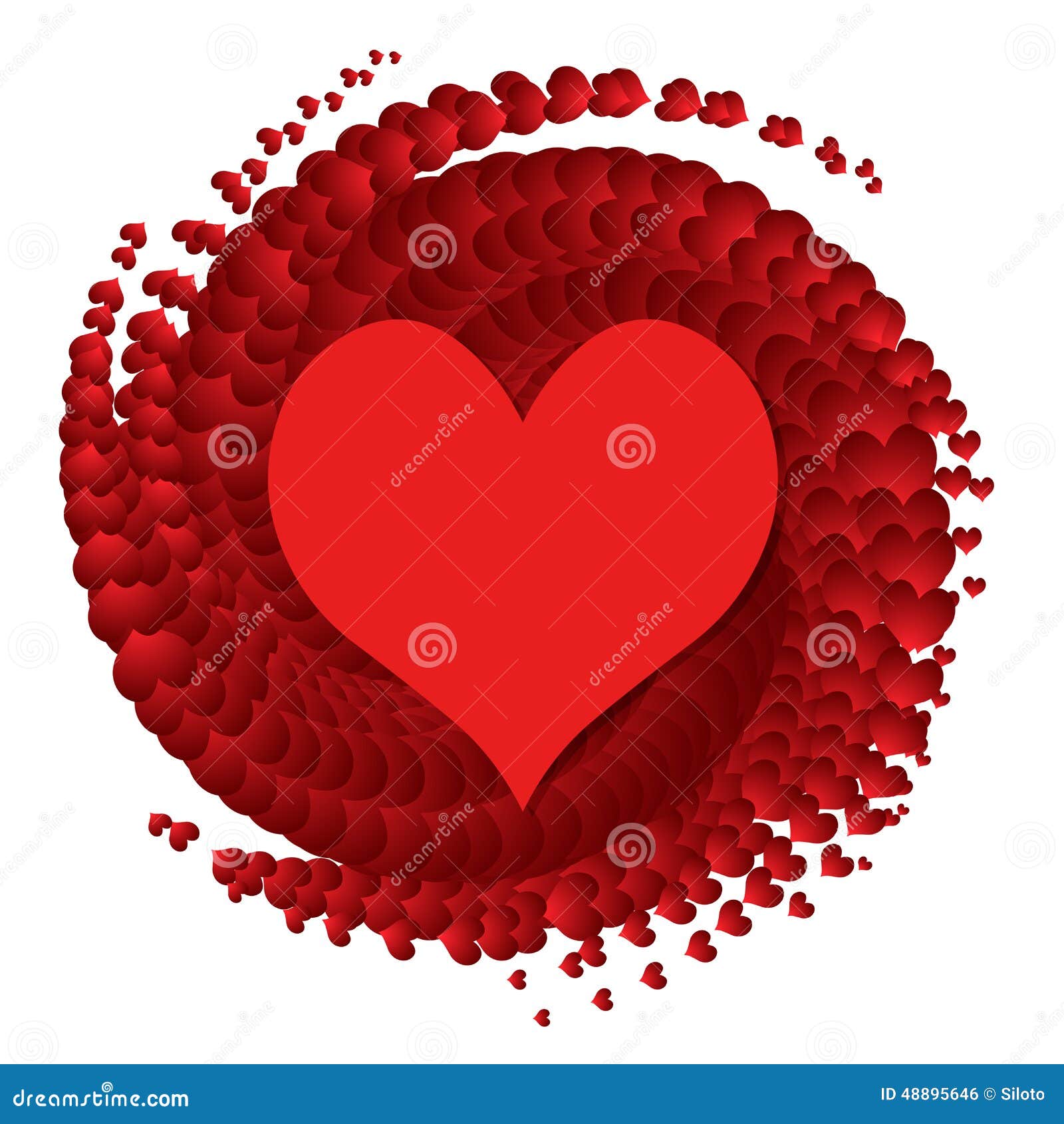 Vektorherz - Symbol Der Liebe Vektor Abbildung - Illustration von ...