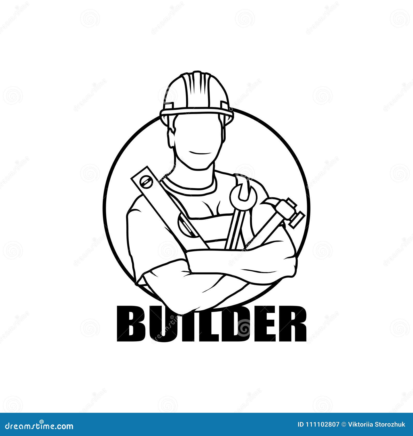 Vektorillustration Arbeitskraft-Ikone Erbauer Vektor Abbildung ...