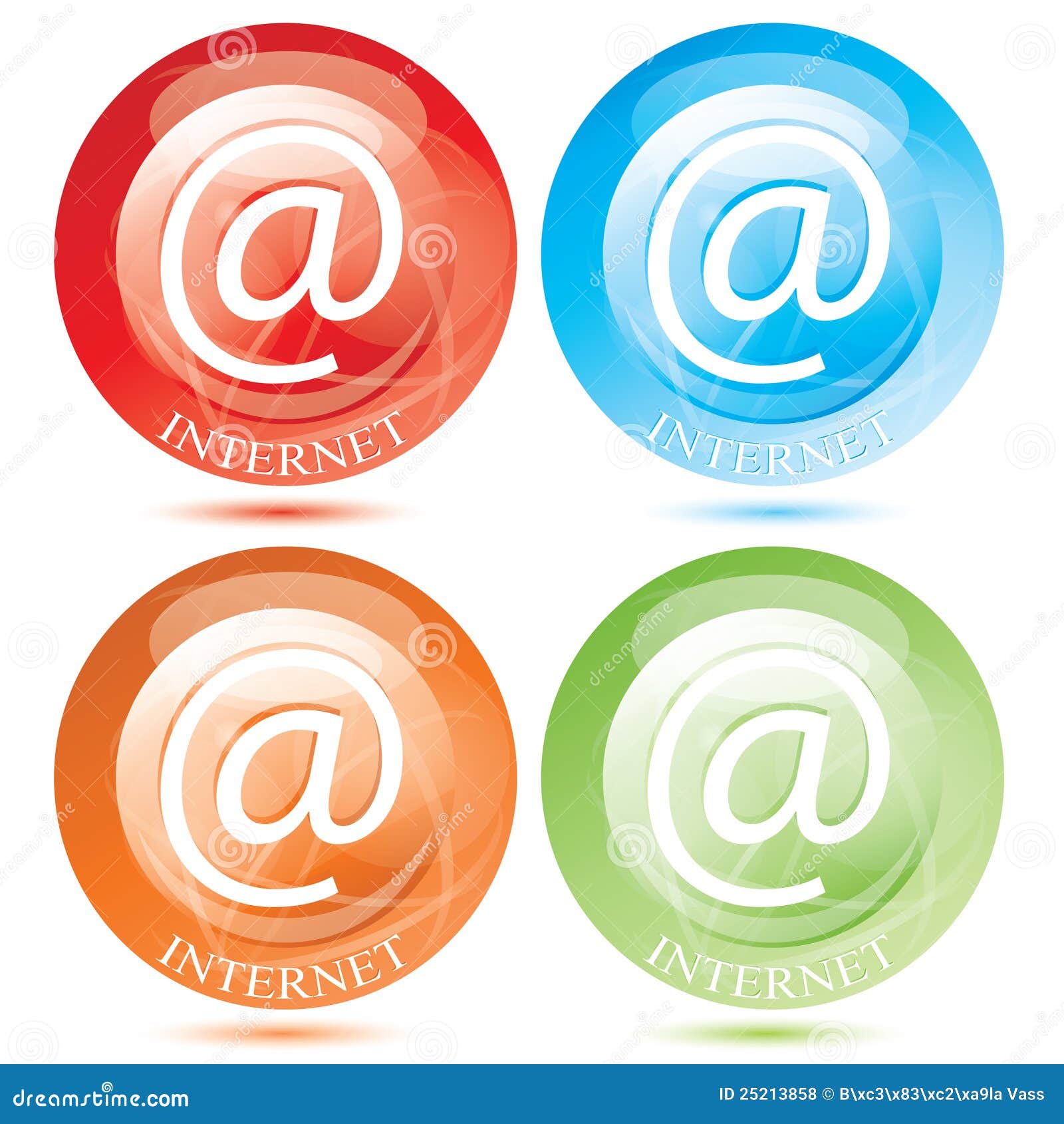 Vektorinternet EMail-Taste/Symbolset Vektor Abbildung - Illustration ...