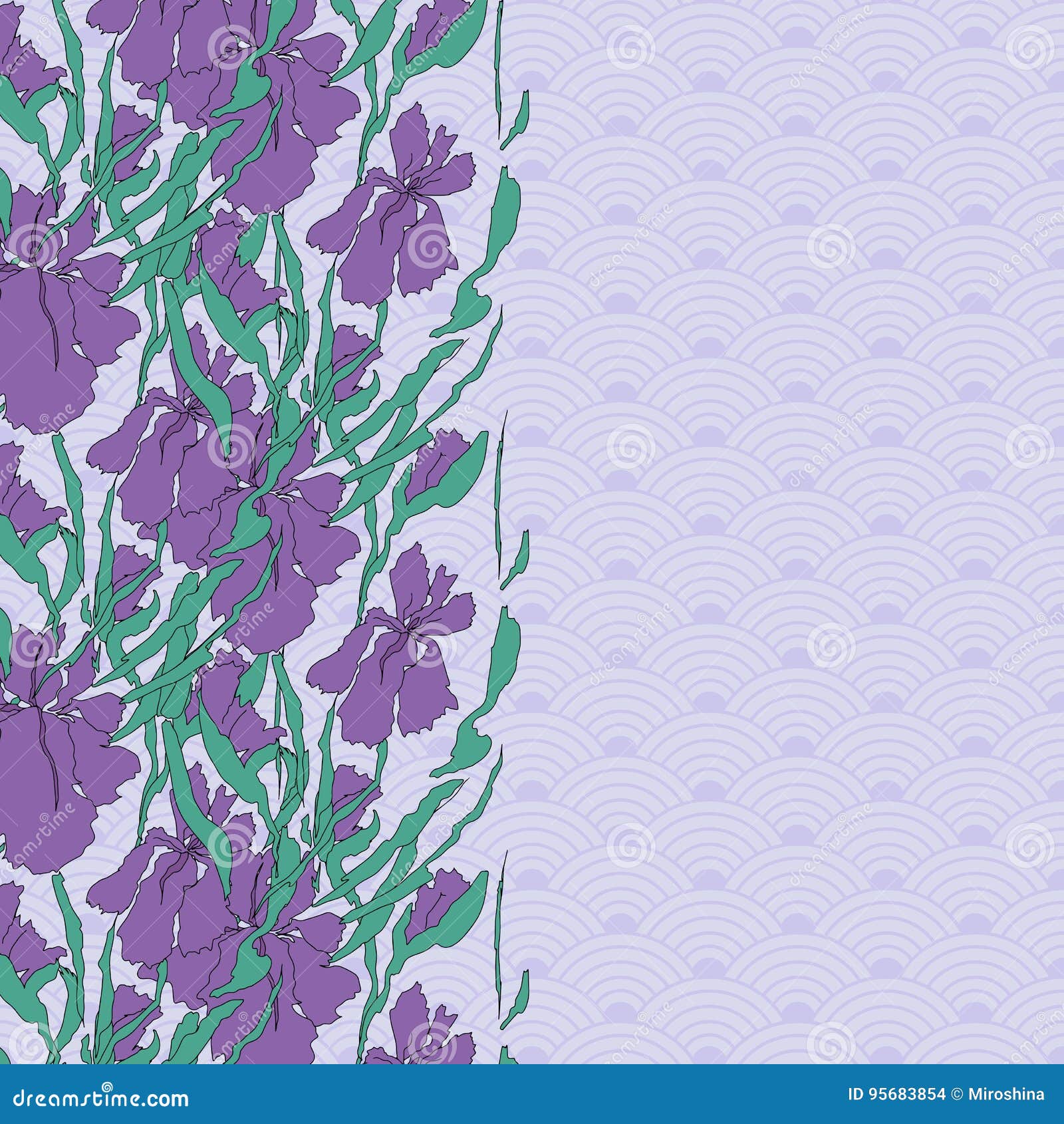 Vektoriris Hand-teckning Illustration Vektor Illustrationer ...