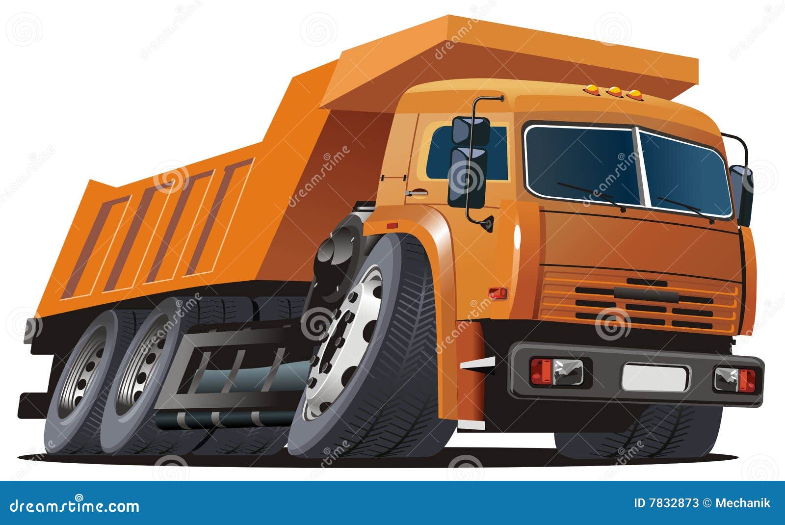 Vektorkarikatur-Kipper vektor abbildung. Illustration von industriell ...