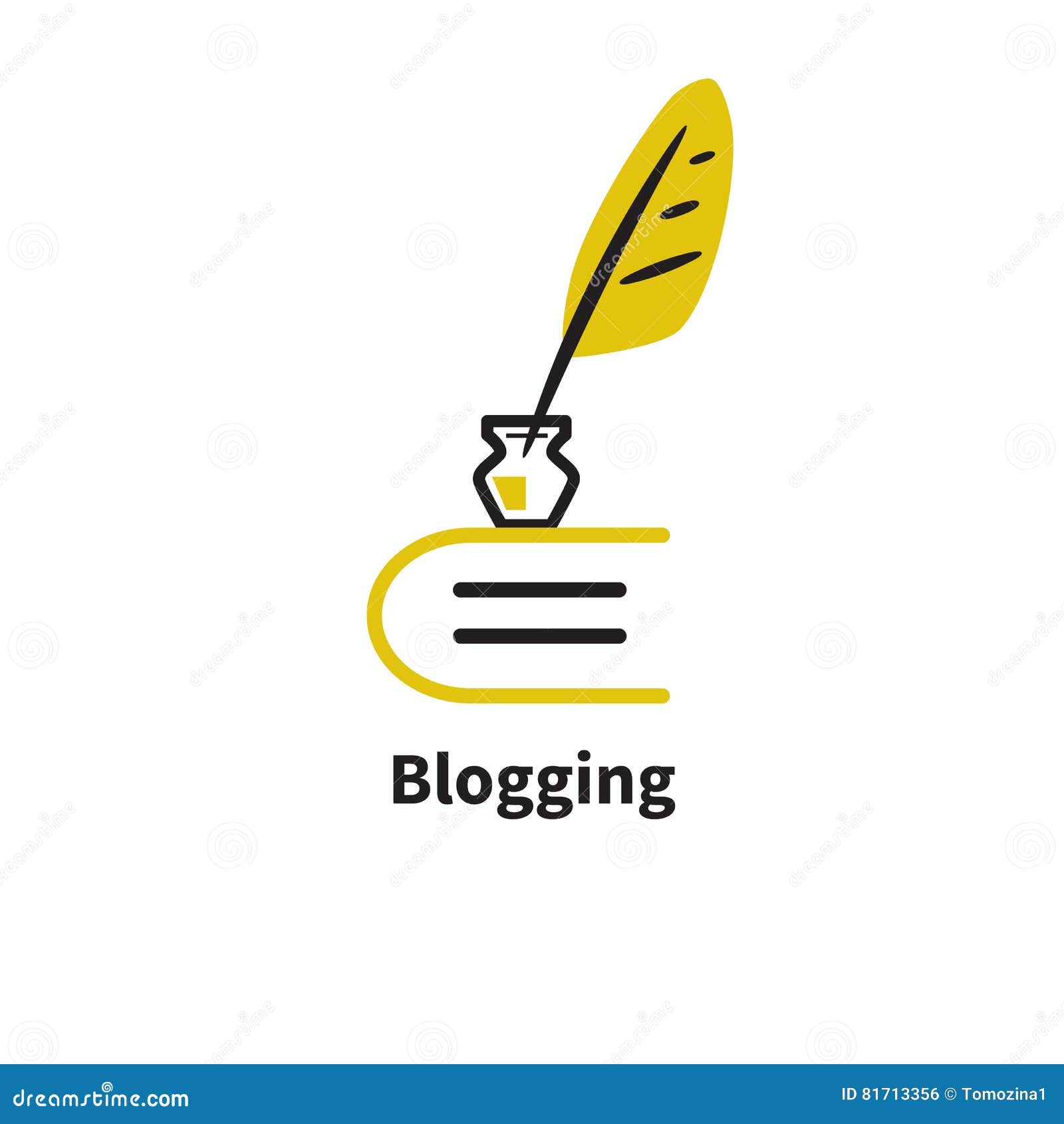 Vektorsymbol som blogging vektor illustrationer. Illustration av vektor ...