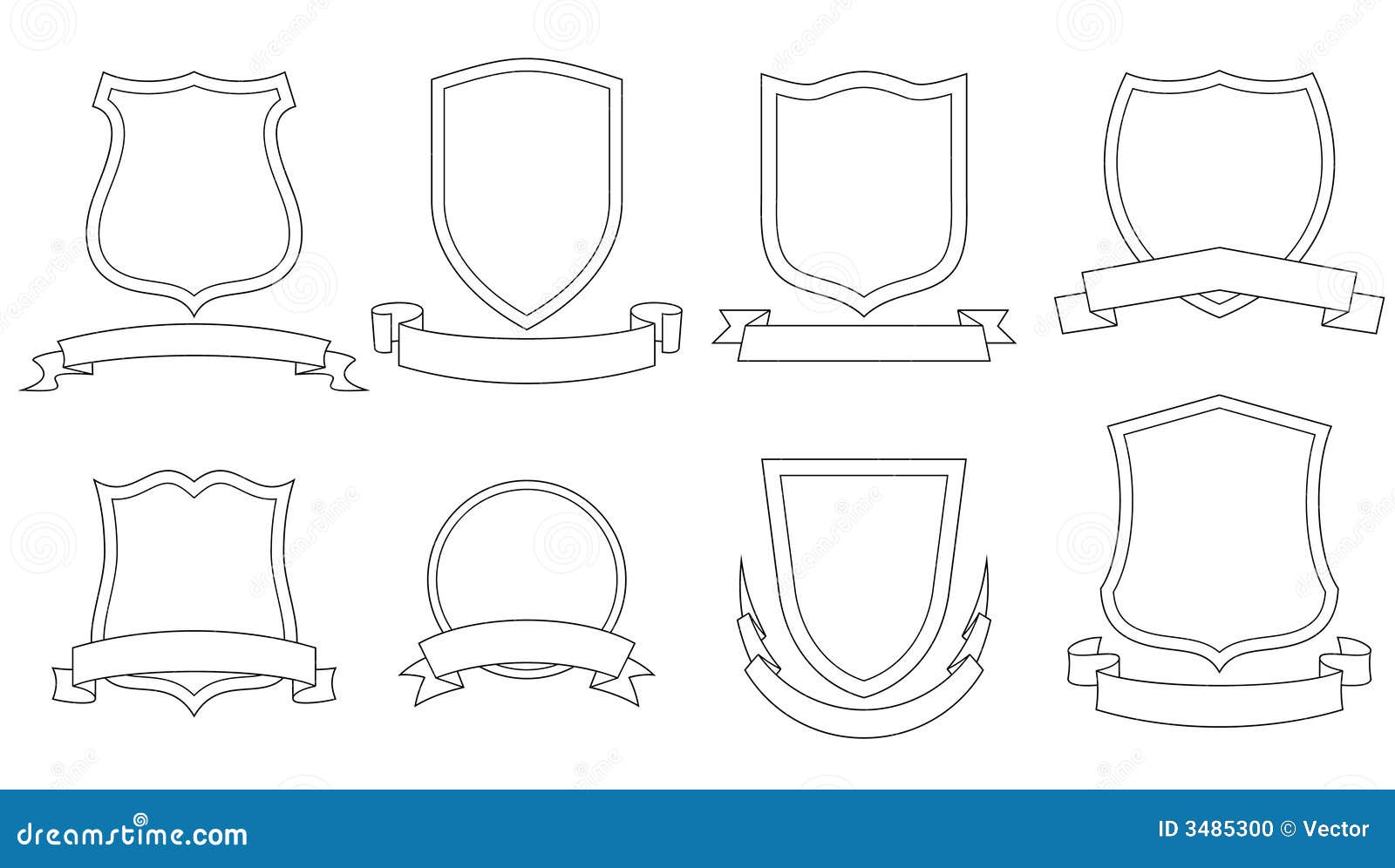 Vektorwappen vektor abbildung. Illustration von dekoration - 3485300