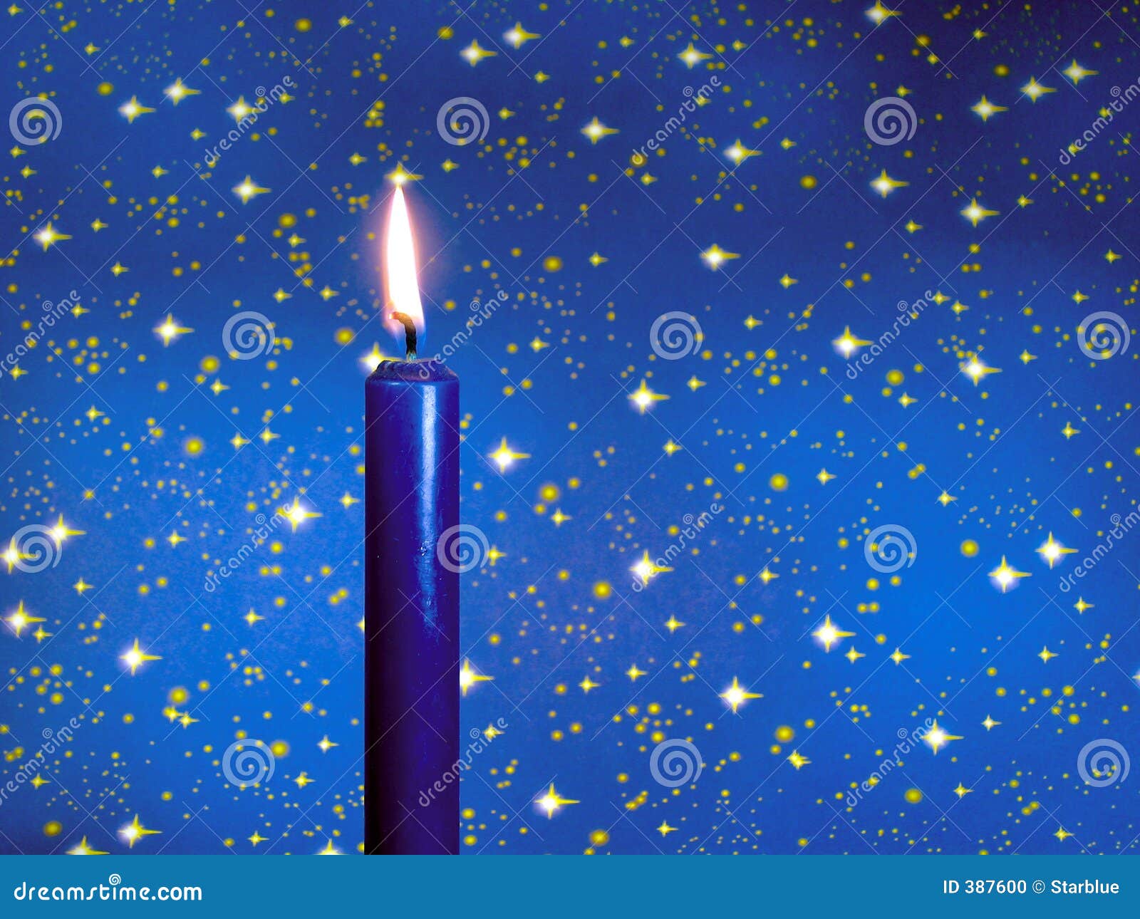 Vela azul foto de stock. Imagem de vela, azul, conceito - 387600