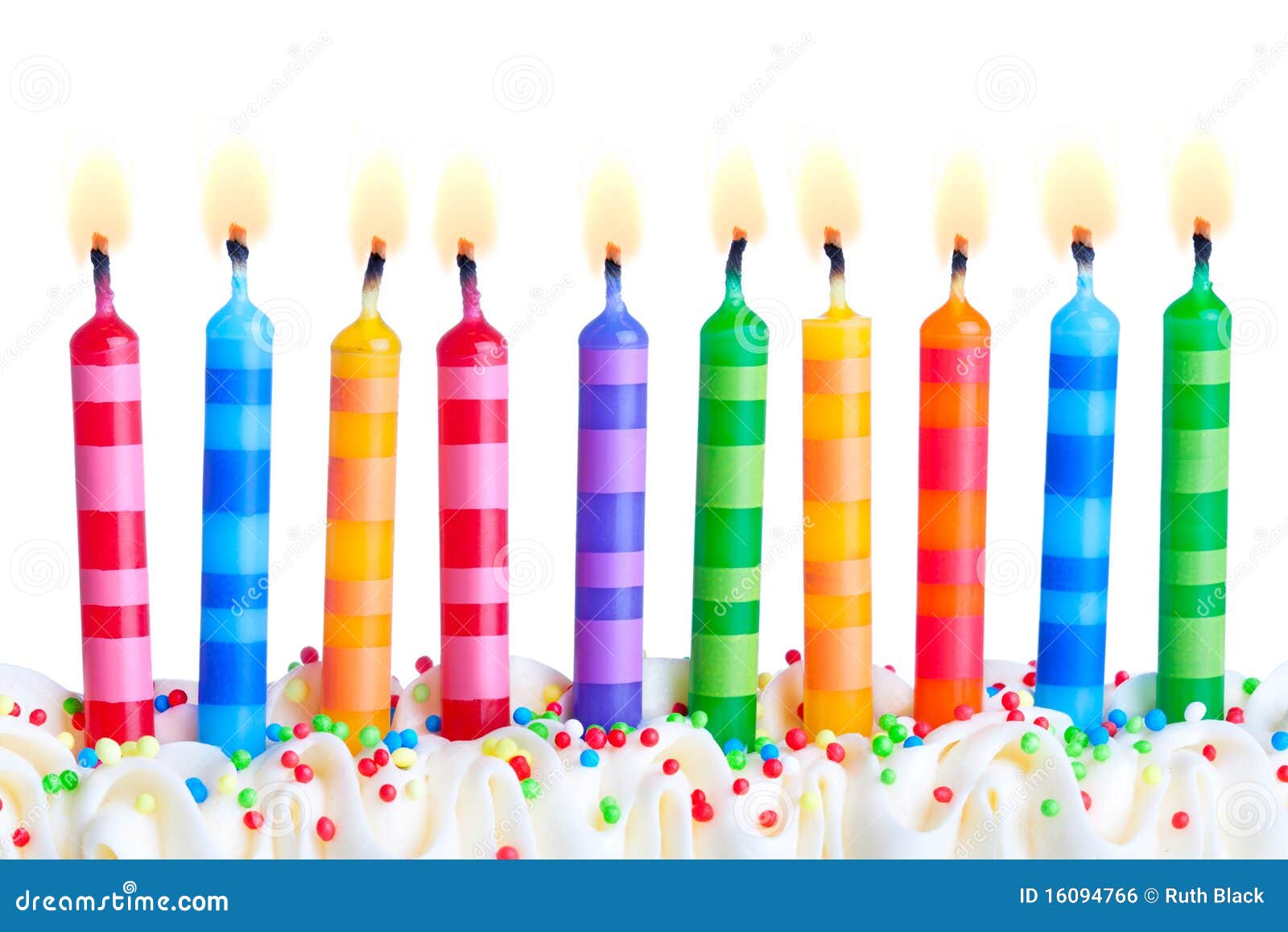 Velas do aniversário foto de stock. Imagem de colorido - 16094766